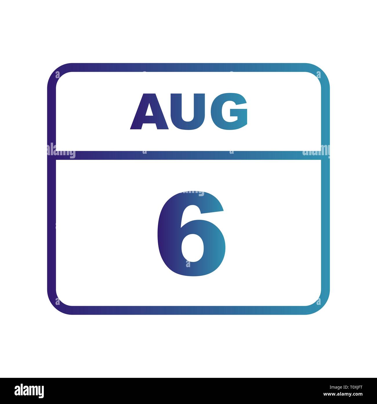 August 6th Cut Out Stock Images & Pictures - Alamy