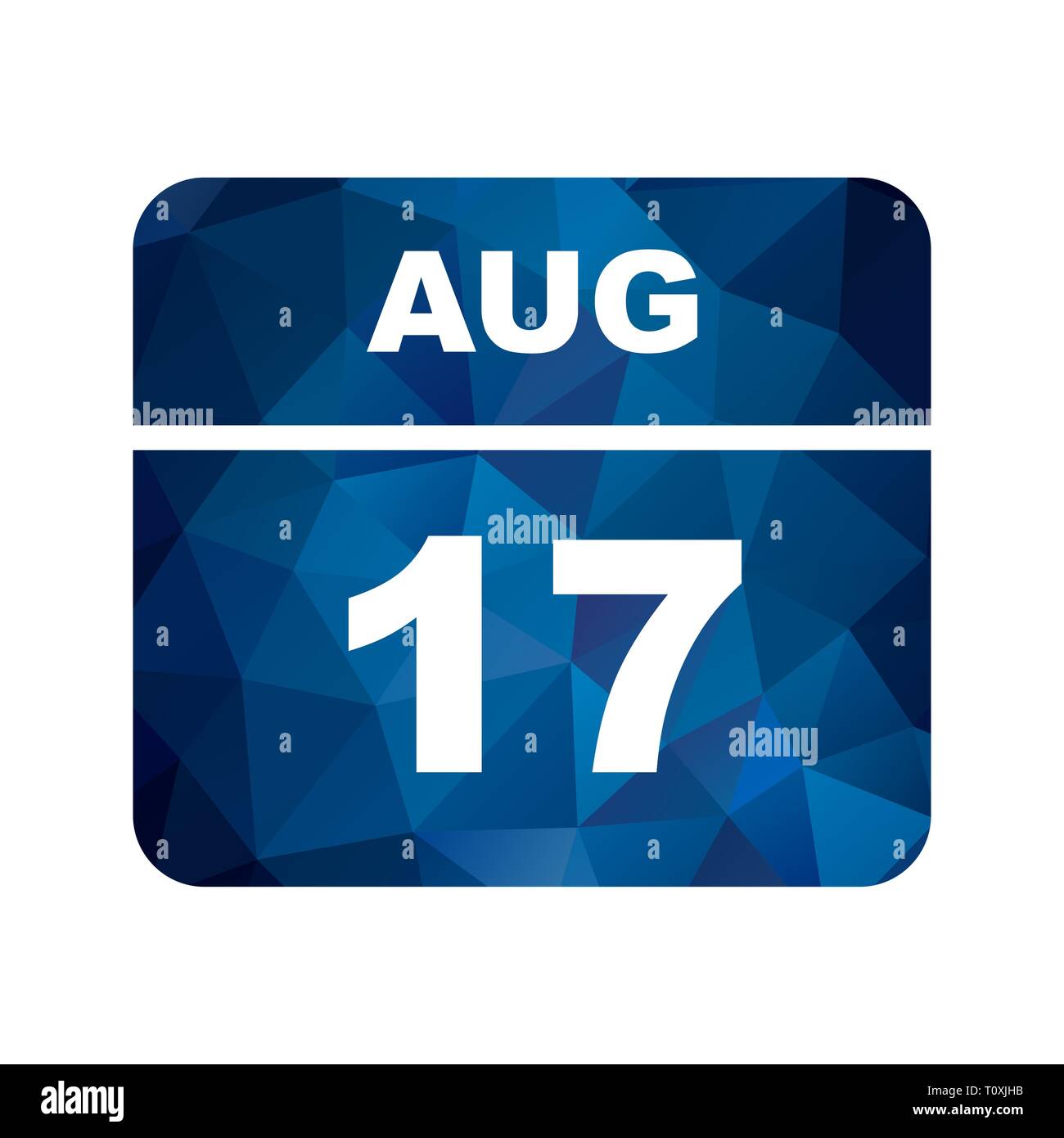 August 17th Date on a Single Day Calendar Stock Photo - Alamy
