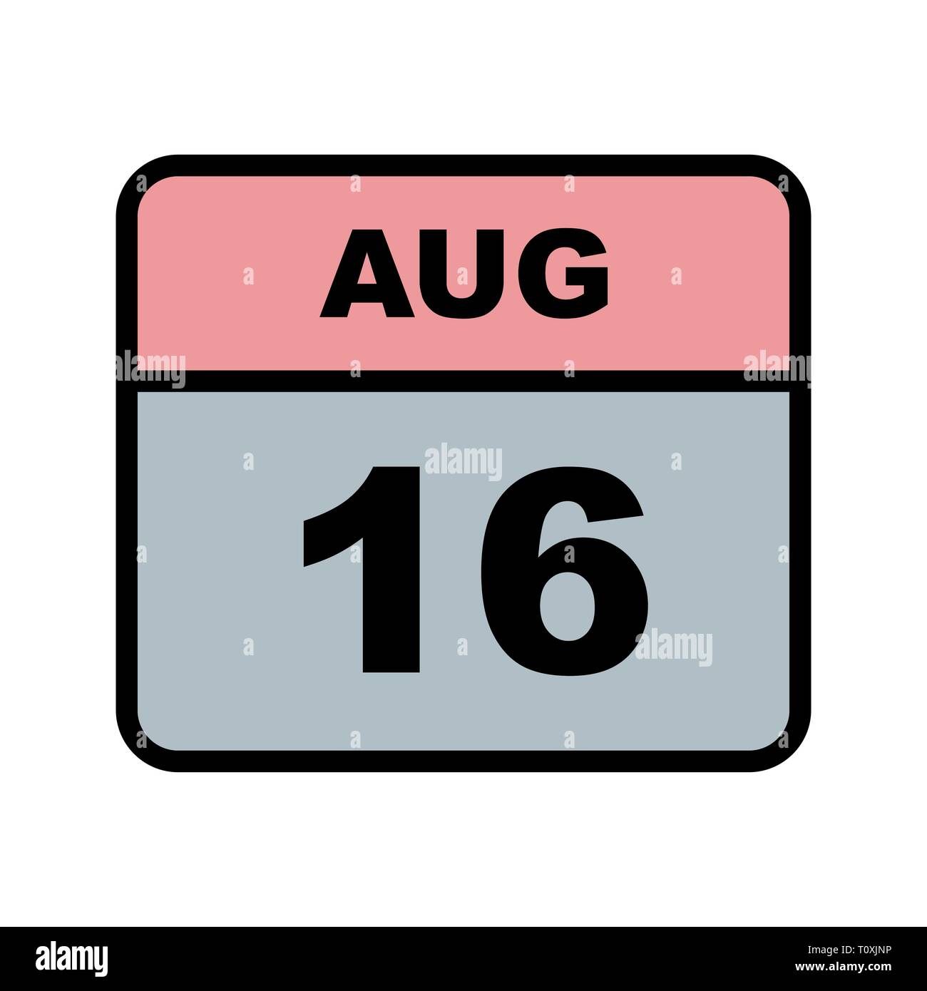 August 16th Cut Out Stock Images & Pictures - Alamy