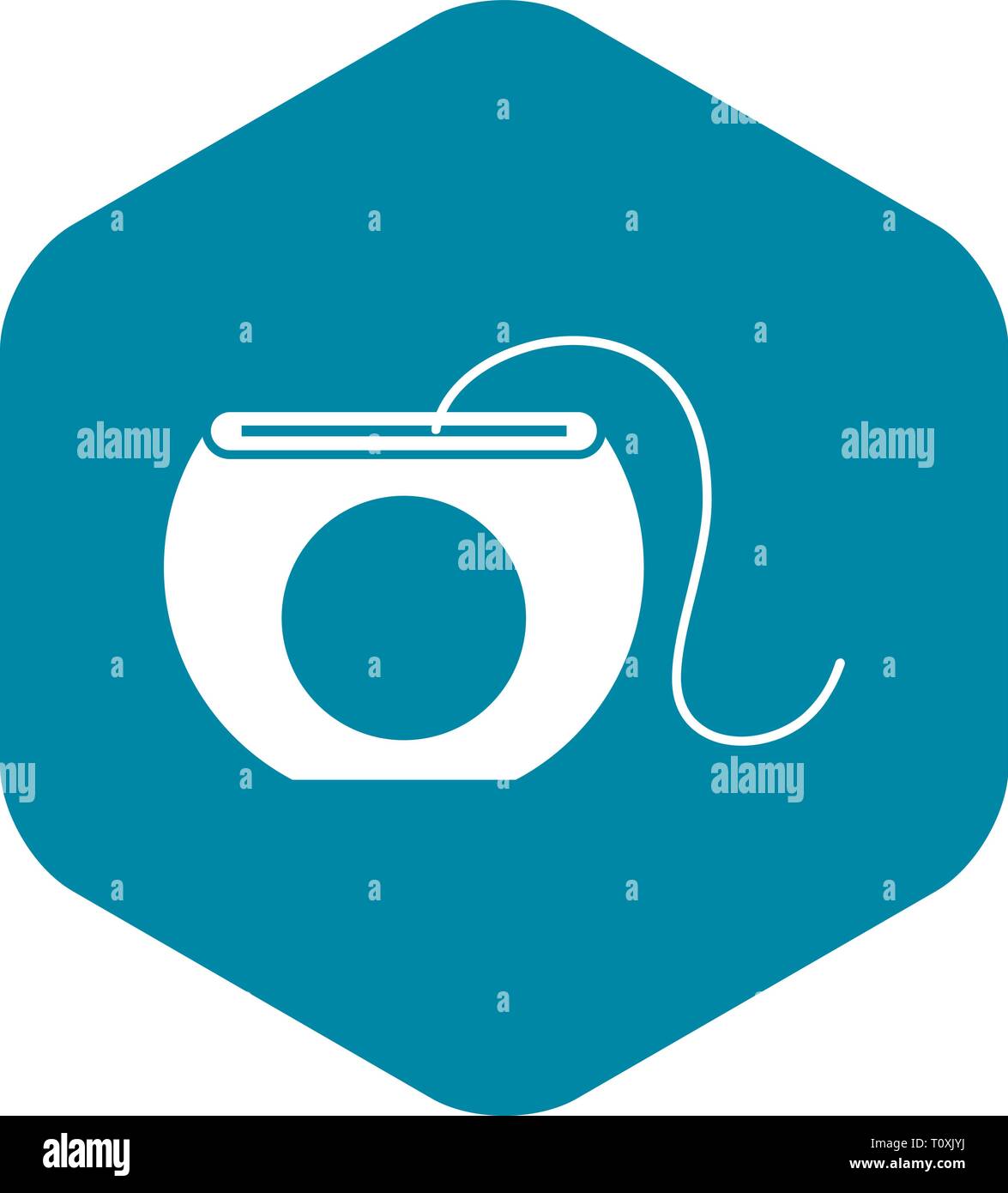 Dental floss icon, simple style Stock Vector Image & Art - Alamy