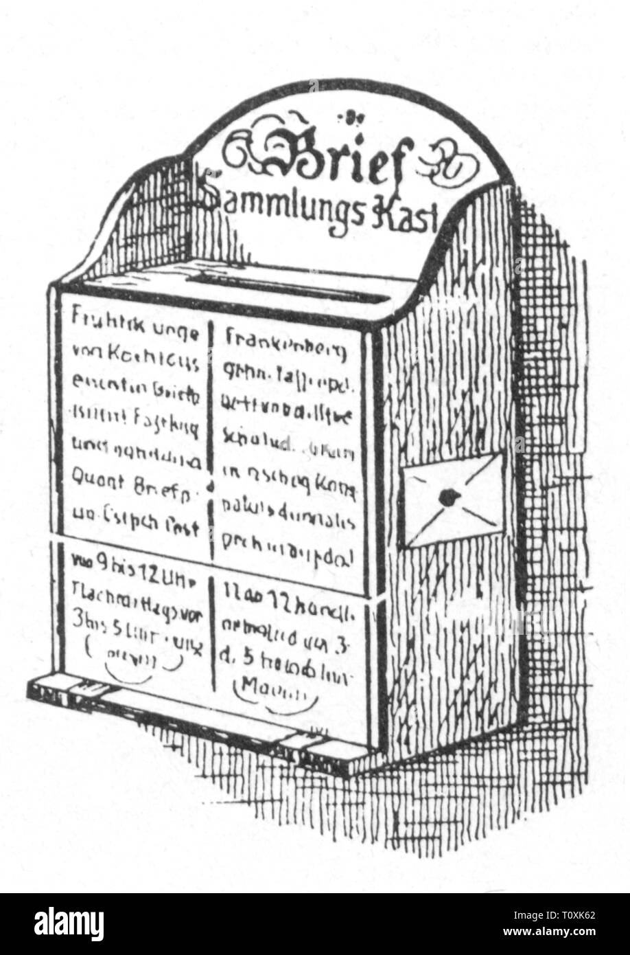 mail, letter boxes, letter-box, Germany, 18th century, Holy Roman ...