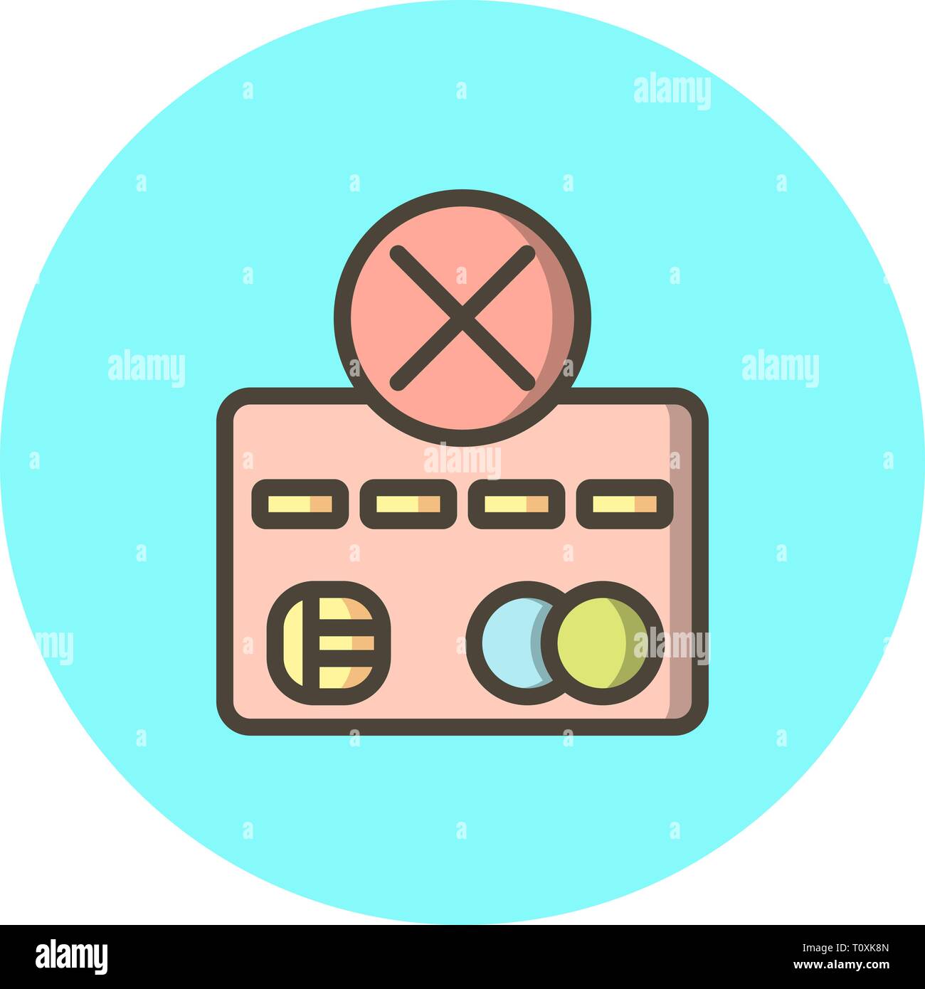 Illustration Payment Failure Icon Stock Photo - Alamy