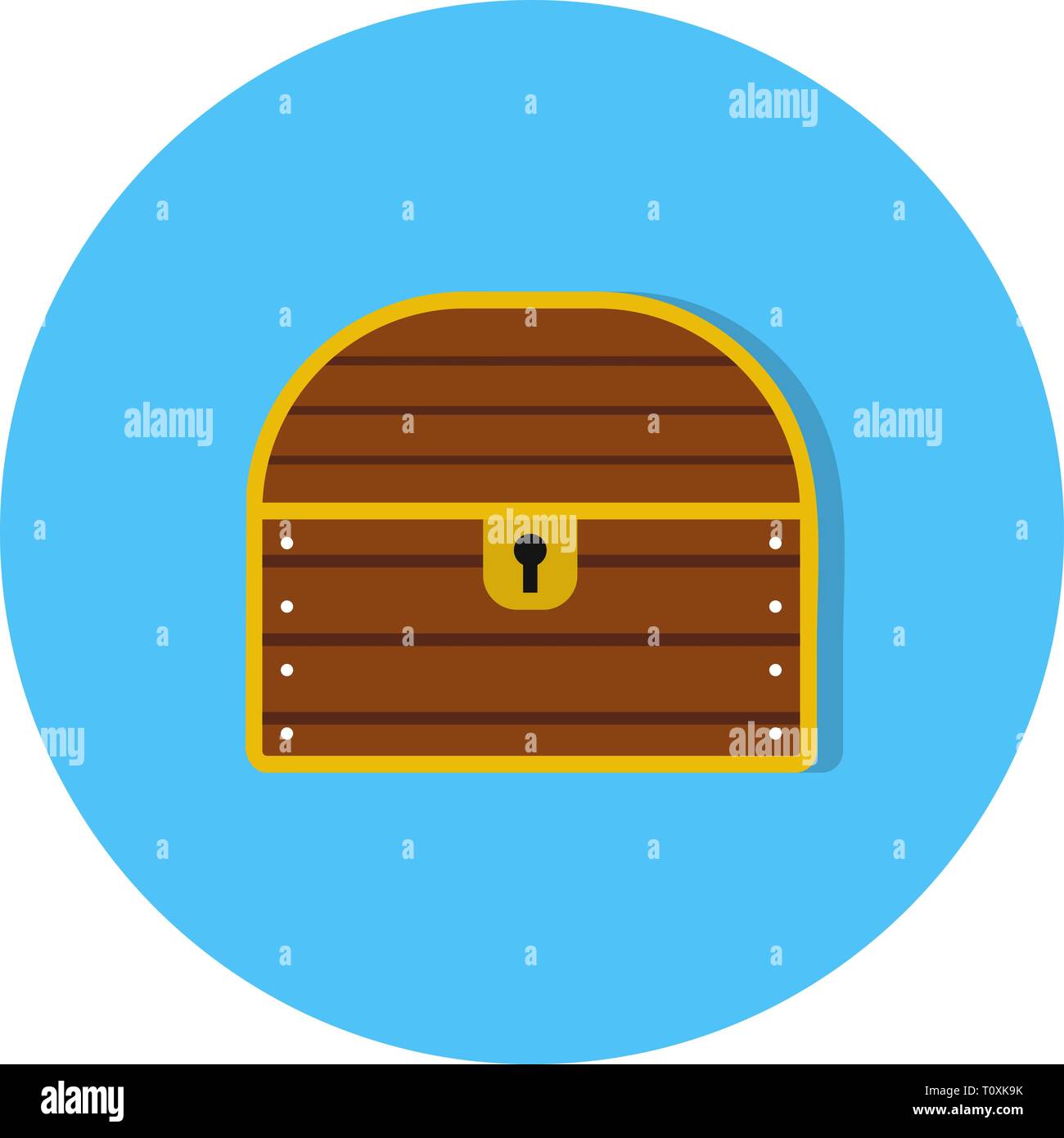 Illustration Coin Chest Icon Stock Photo - Alamy