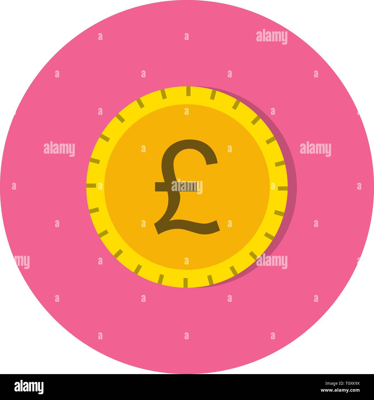 Illustration Pound Icon Stock Photo - Alamy