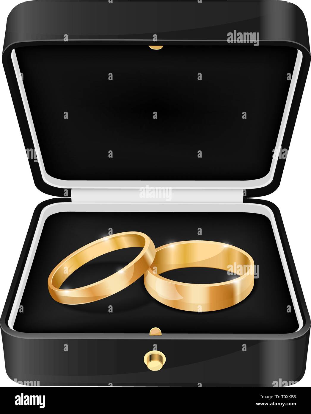 Gold wedding rings in Stock Vector Images - Alamy