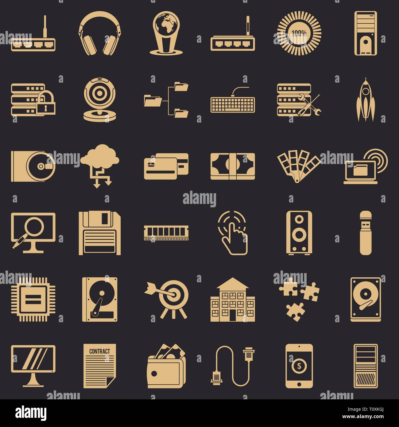 Web progress icons set, simple style Stock Vector Image & Art - Alamy