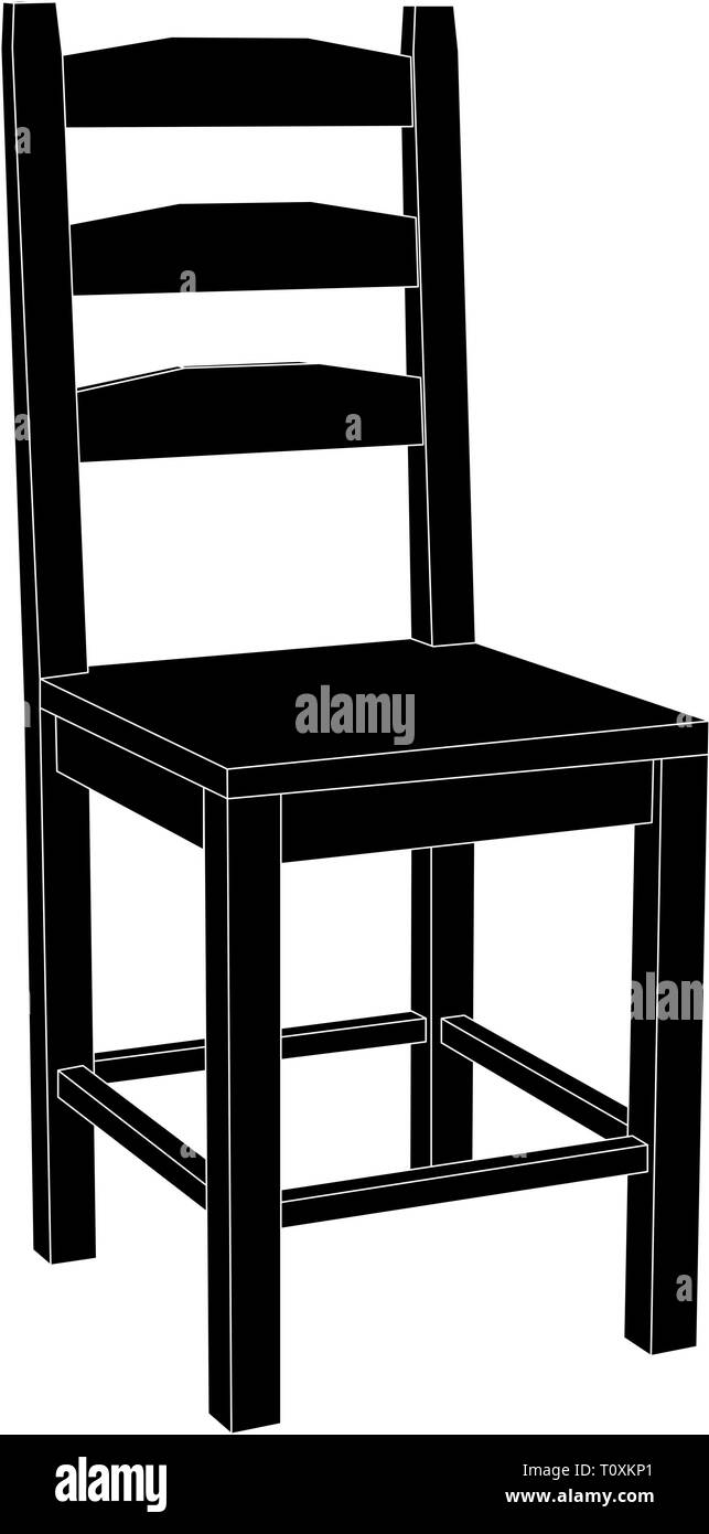Chair. Black icon Stock Vector Image & Art - Alamy