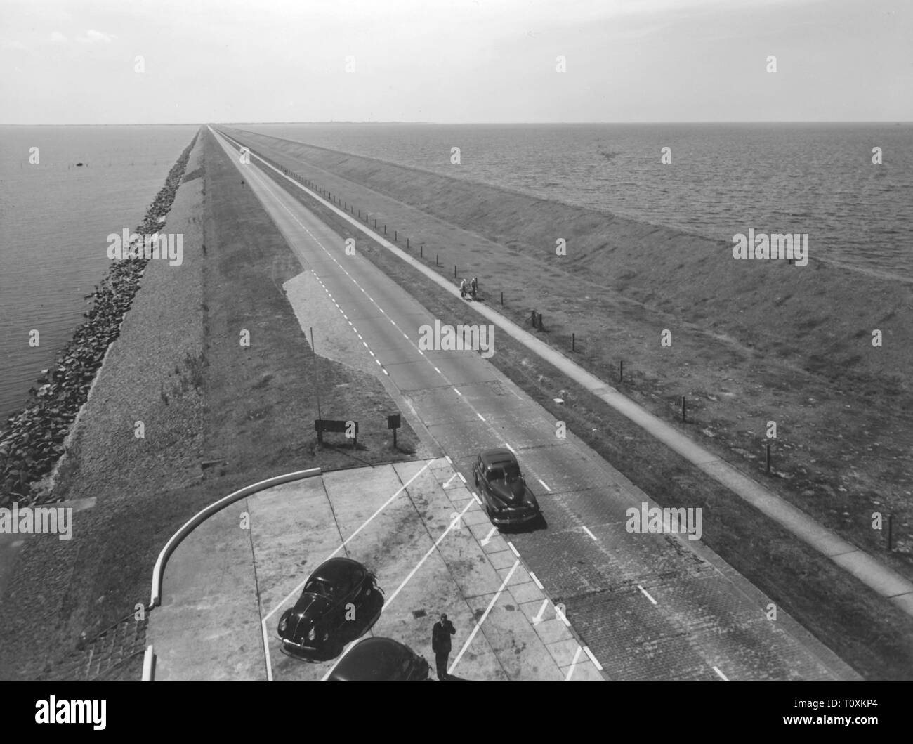 geography / travel, Netherlands, landscapes, IJsselmeer, Closure Dike ...
