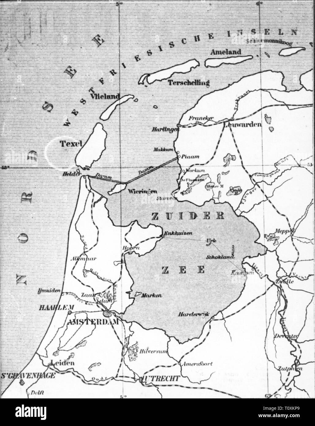 Zuiderzee bay Black and White Stock Photos & Images - Alamy