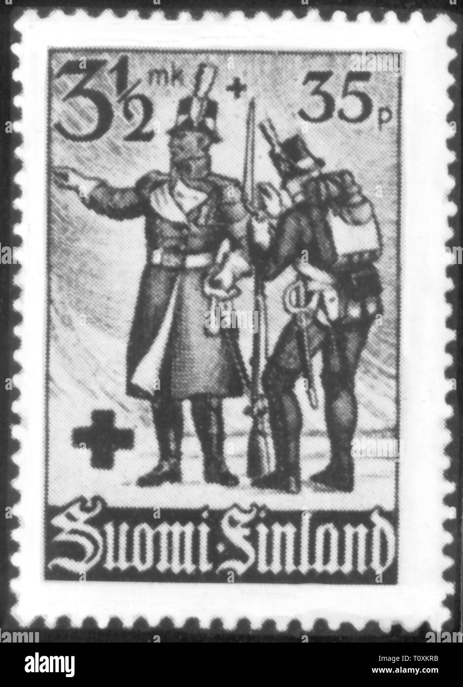 Soviet postage stamp Black and White Stock Photos & Images - Alamy