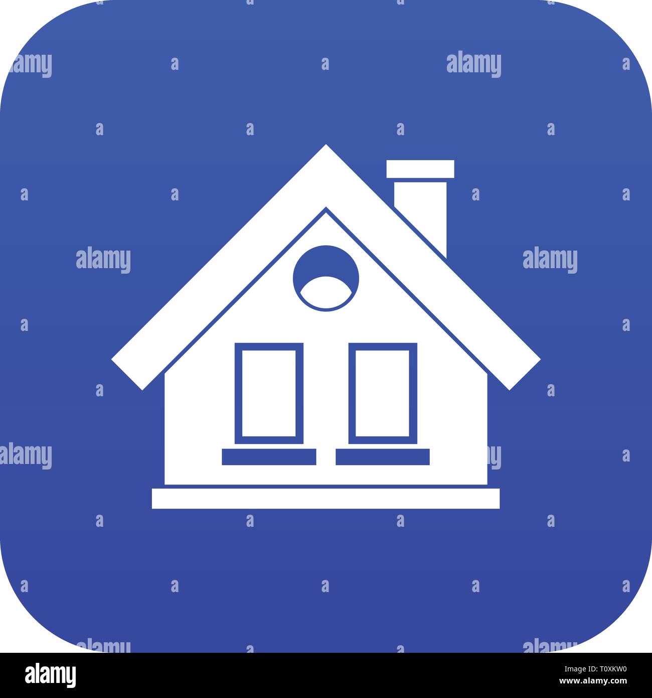 House icon digital blue Stock Vector Image & Art - Alamy