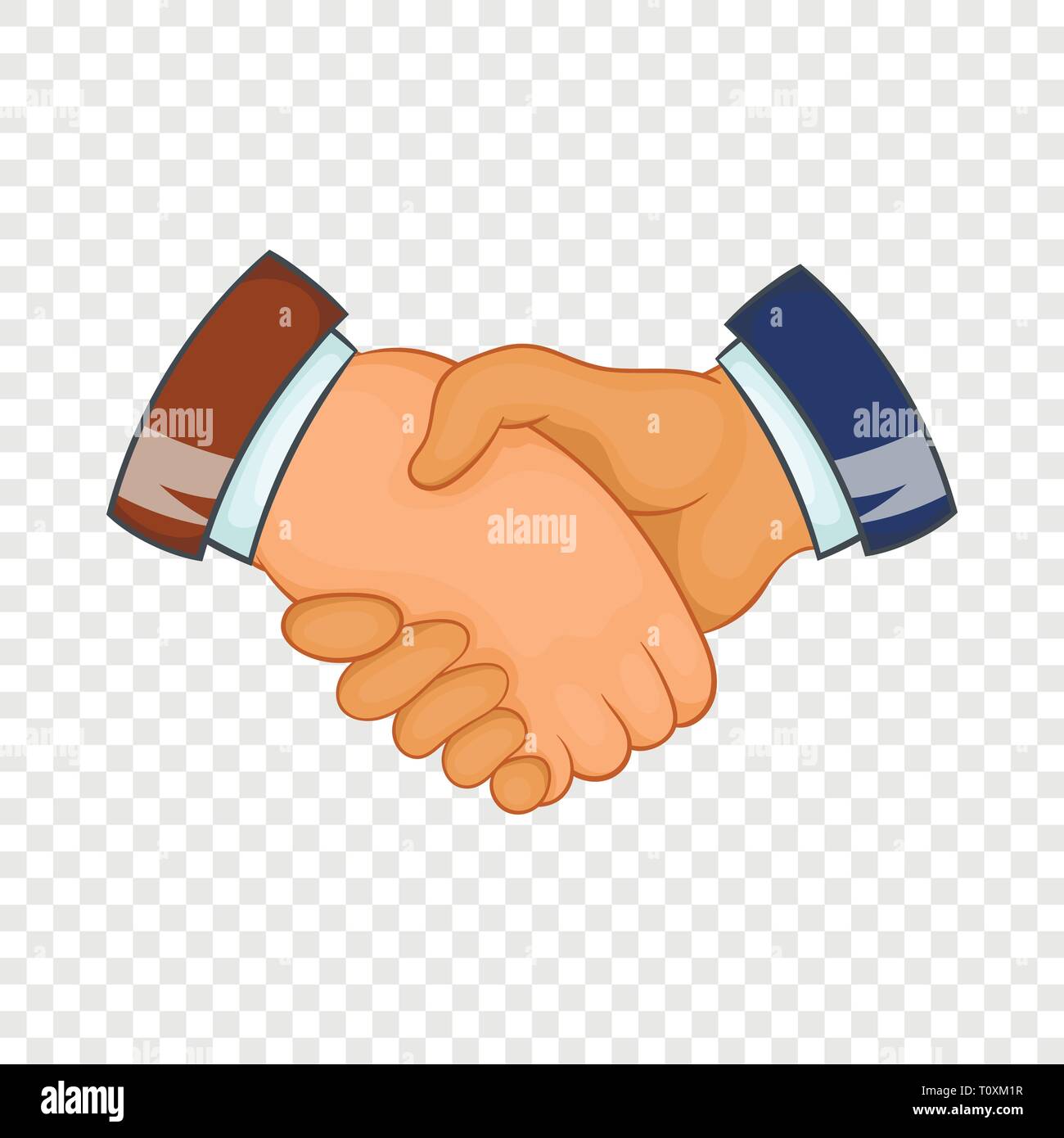Handshake icon, cartoon style Stock Vector Image & Art - Alamy