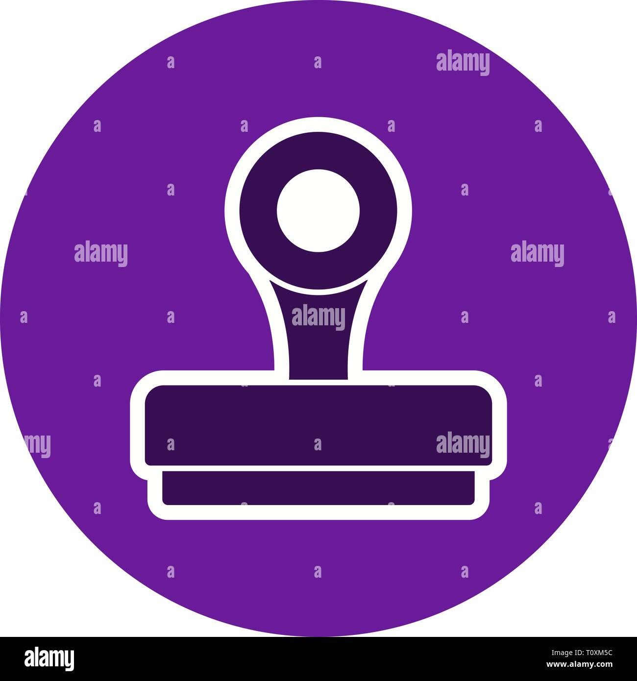 Illustration Stamp Icon Stock Photo - Alamy