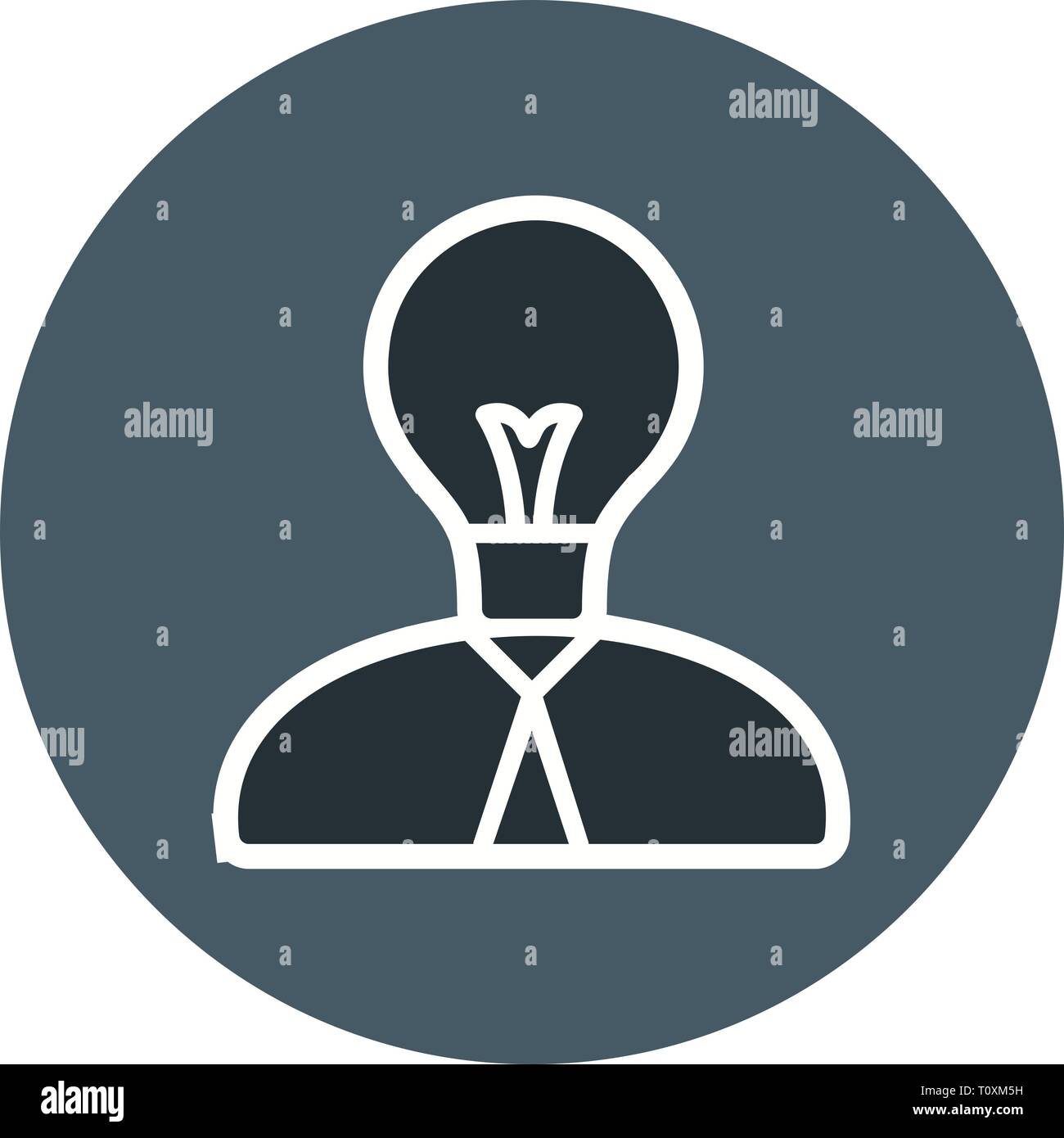 Illustration Creavite Man Icon Stock Photo - Alamy