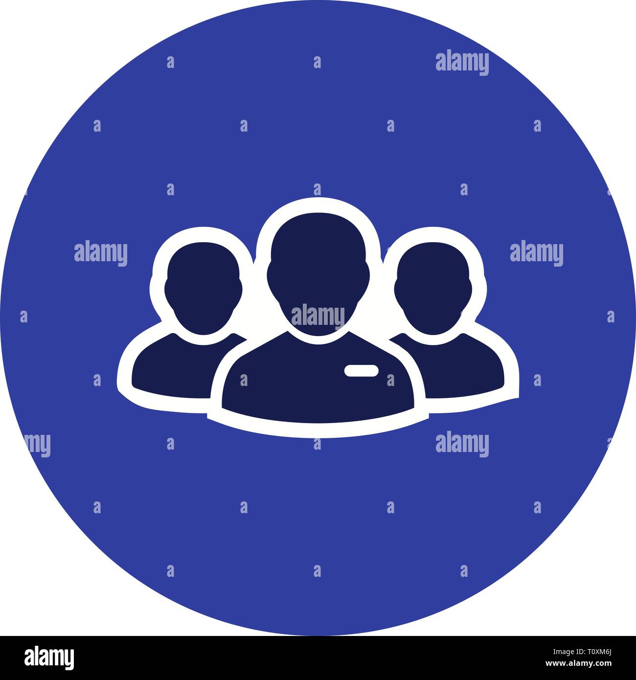 Illustration Leader of Group Icon Stock Photo - Alamy