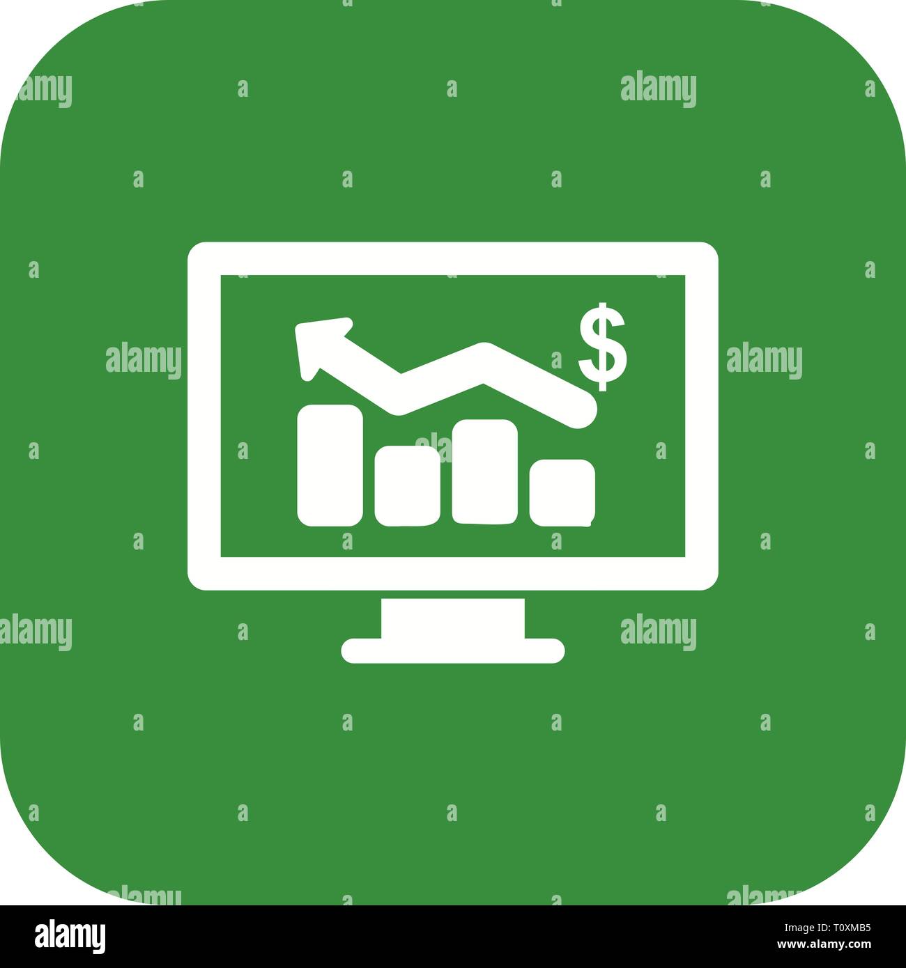 Illustration Business Chart Icon Stock Photo - Alamy