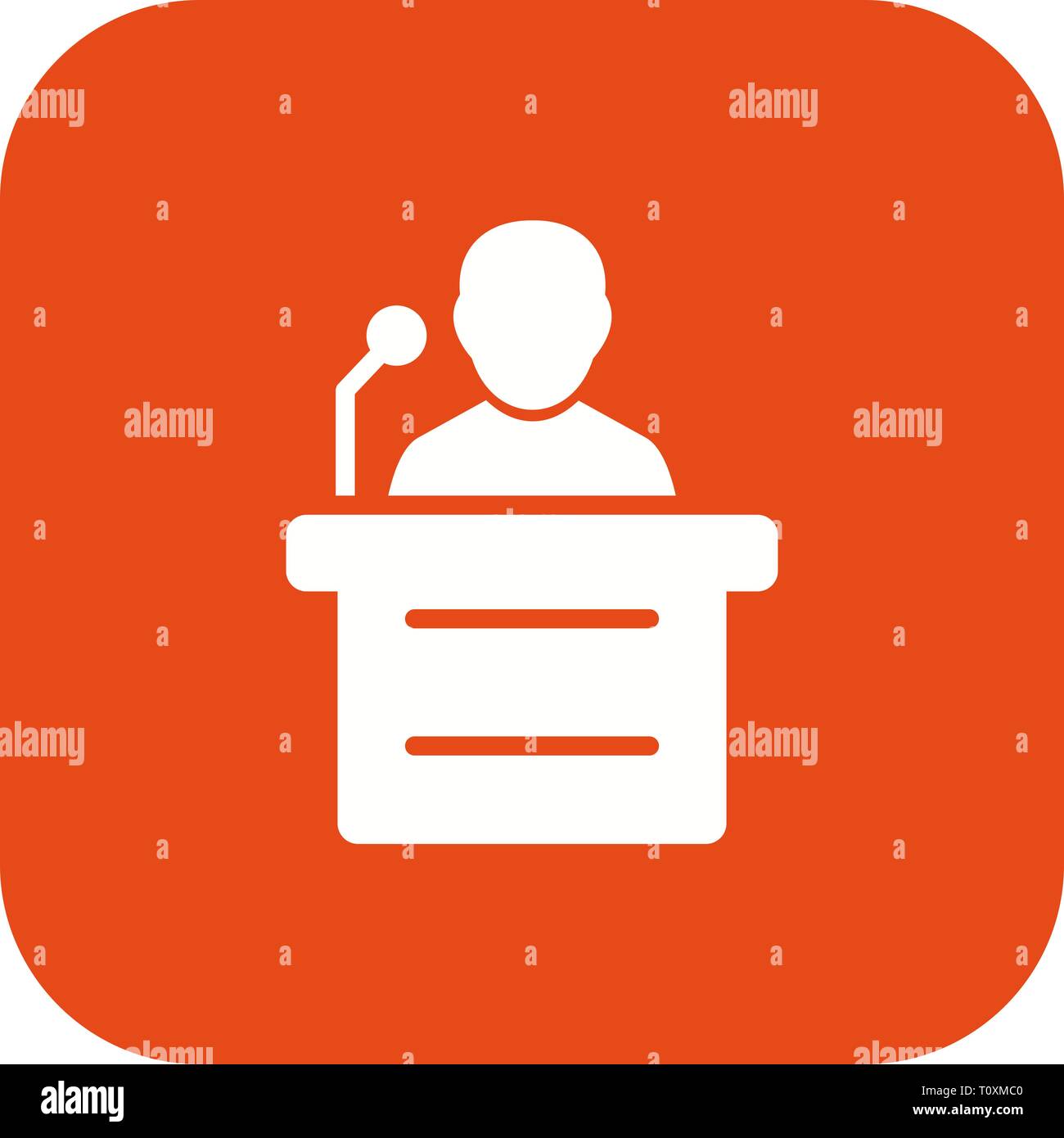 Illustration Speech Icon Stock Photo - Alamy