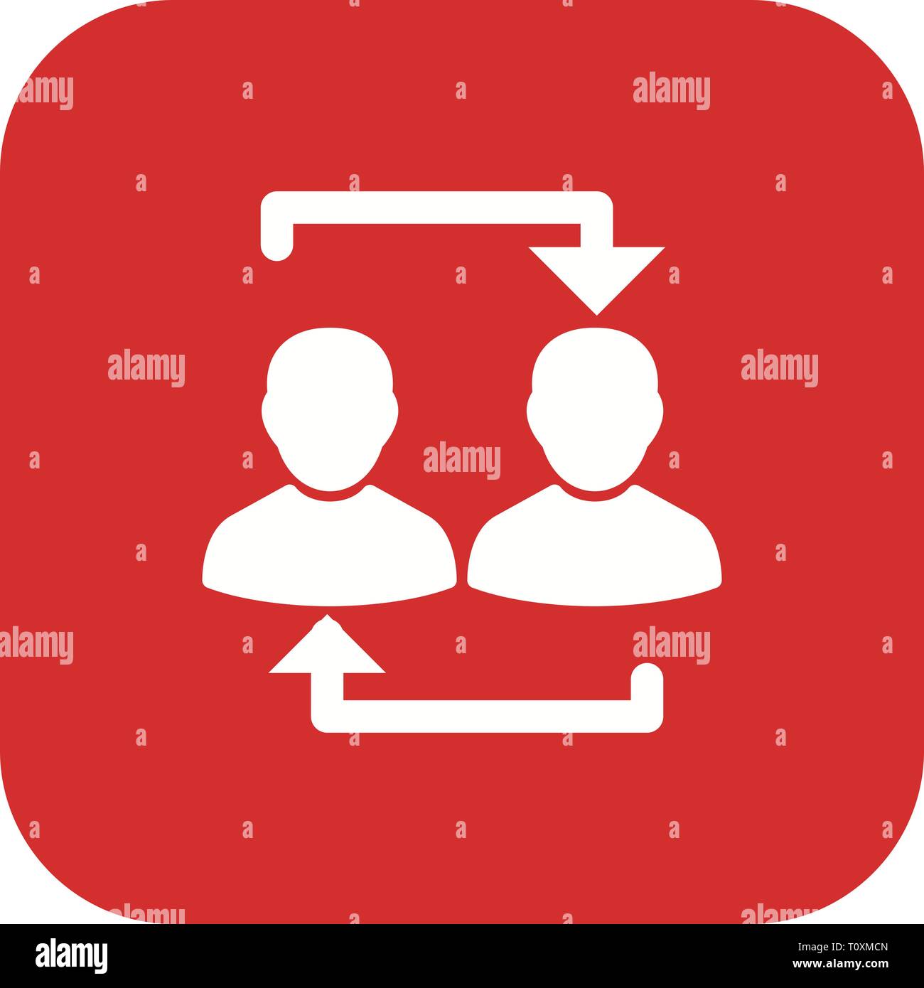 Illustration Exchange Icon Stock Photo - Alamy