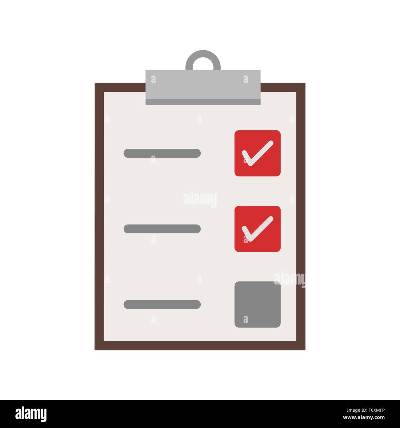 Illustration Task Icon Stock Photo - Alamy