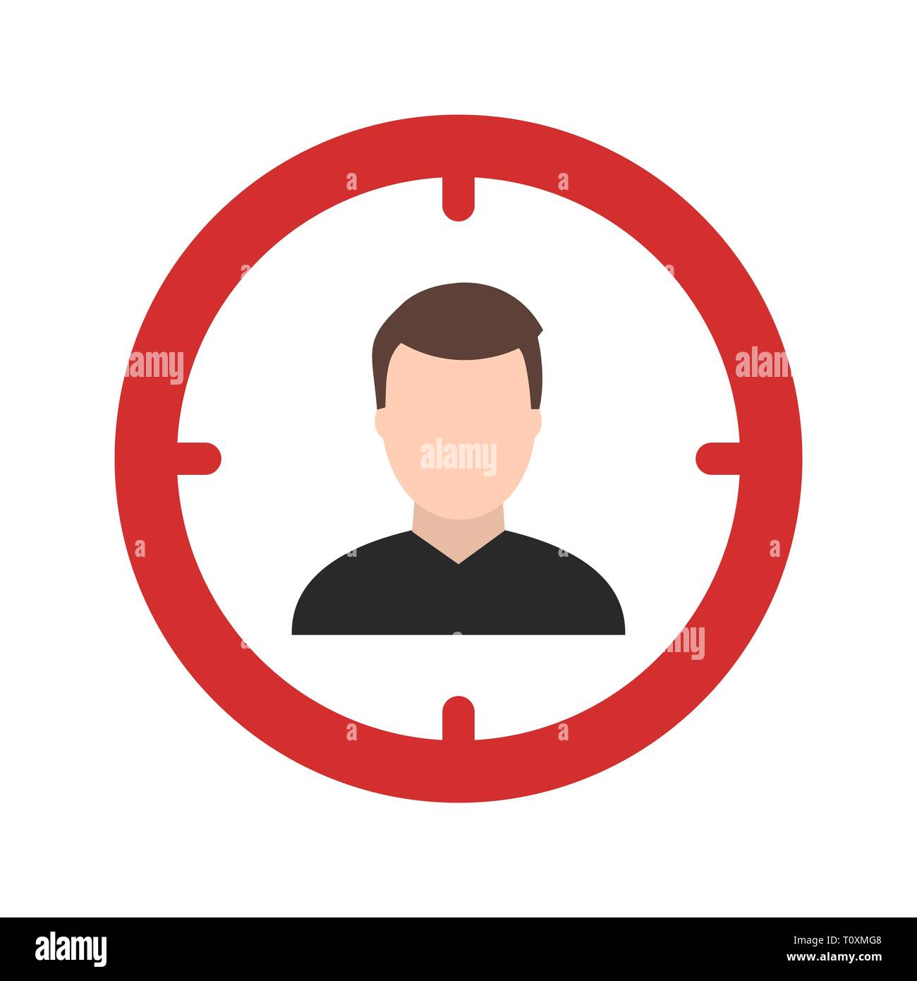 Illustration Aim Icon Stock Photo - Alamy