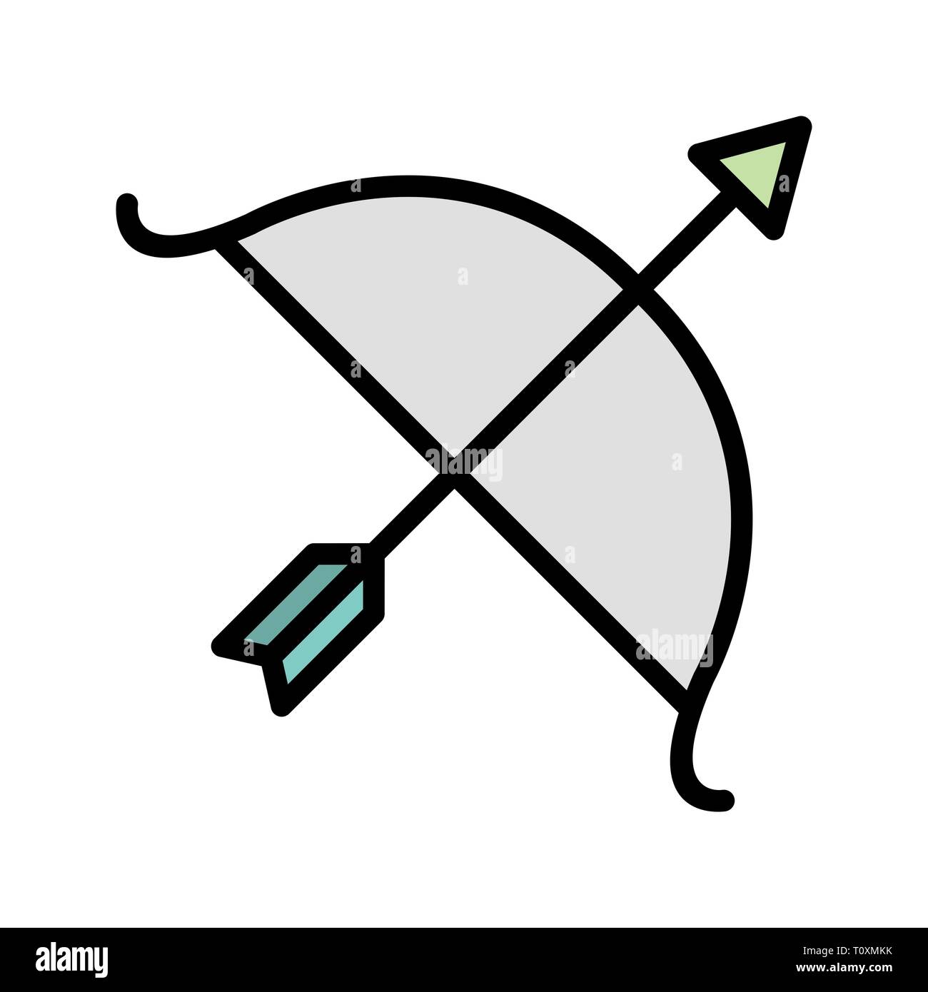 Illustration Bow Icon Stock Photo - Alamy