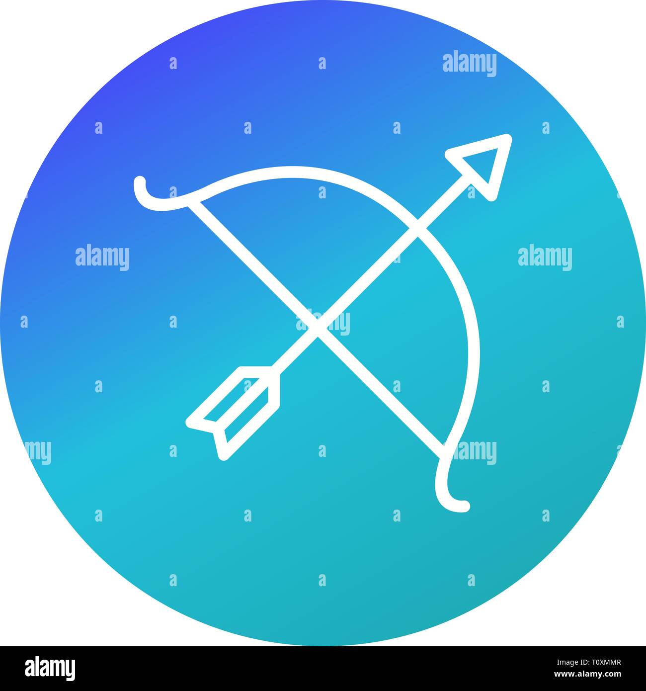 Illustration Bow Icon Stock Photo - Alamy