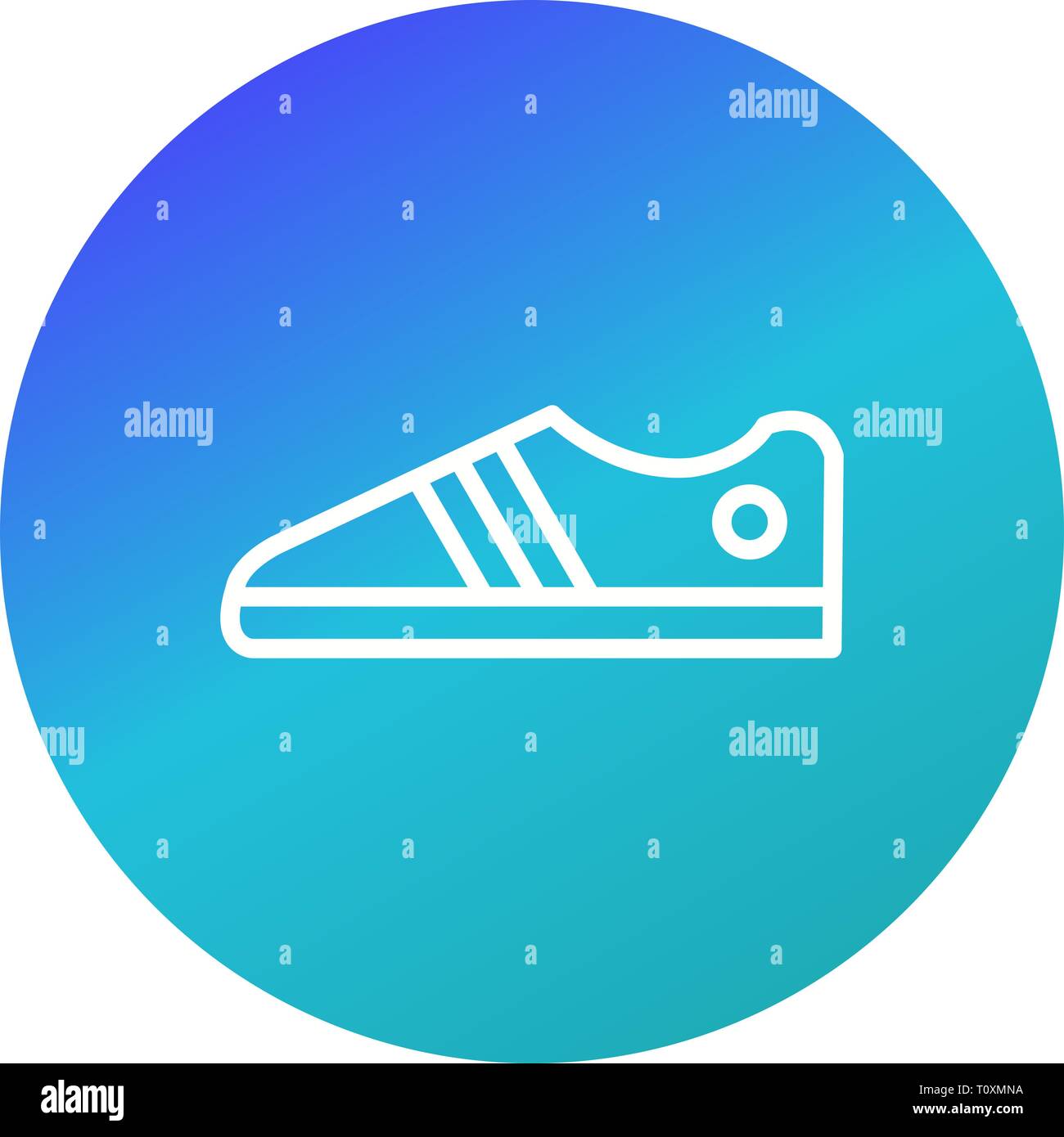 Illustration Shoes Icon Stock Photo - Alamy