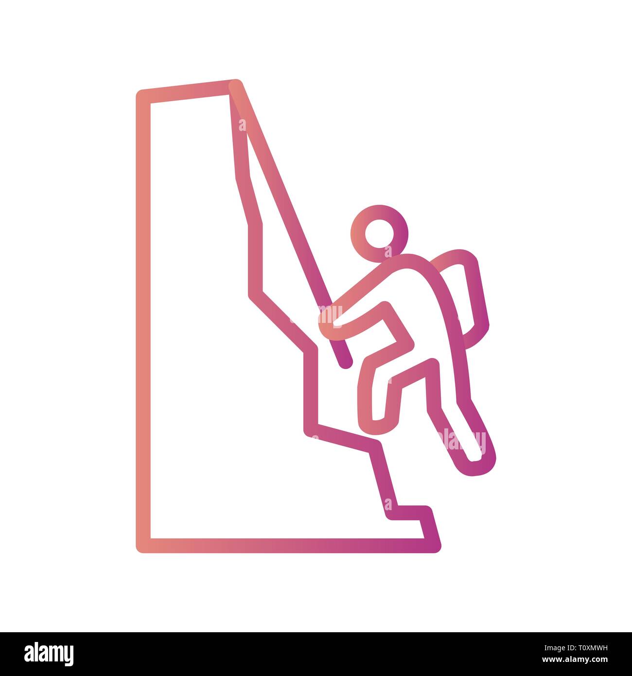Illustration Climbing Icon Stock Photo - Alamy