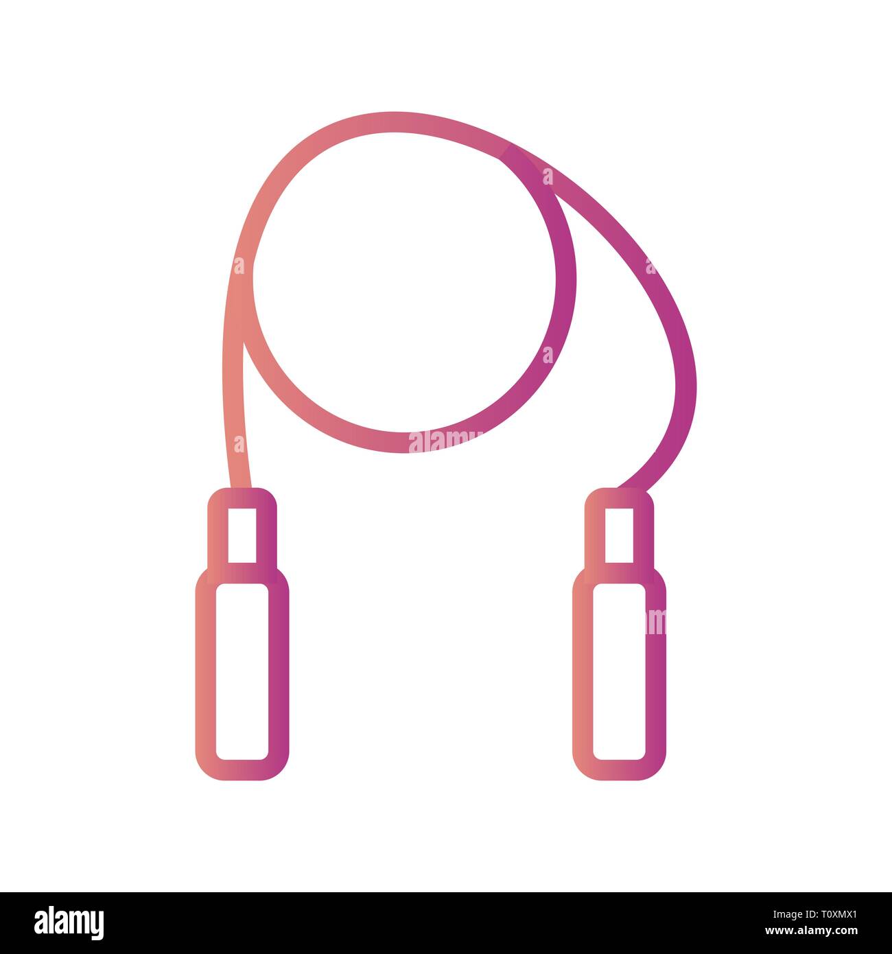 Illustration Jumping Rope Icon Stock Photo - Alamy