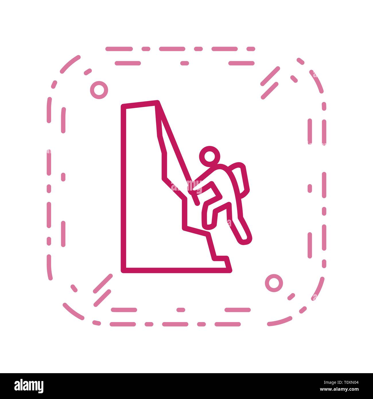 Illustration Climbing Icon Stock Photo - Alamy