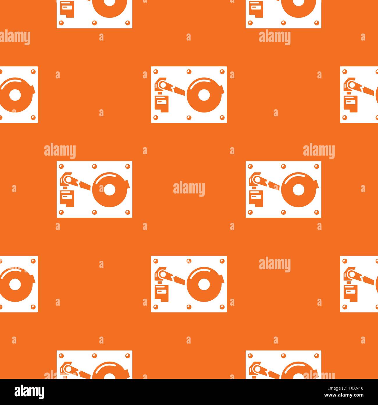 Broken technology pattern vector orange Stock Vector Image & Art - Alamy