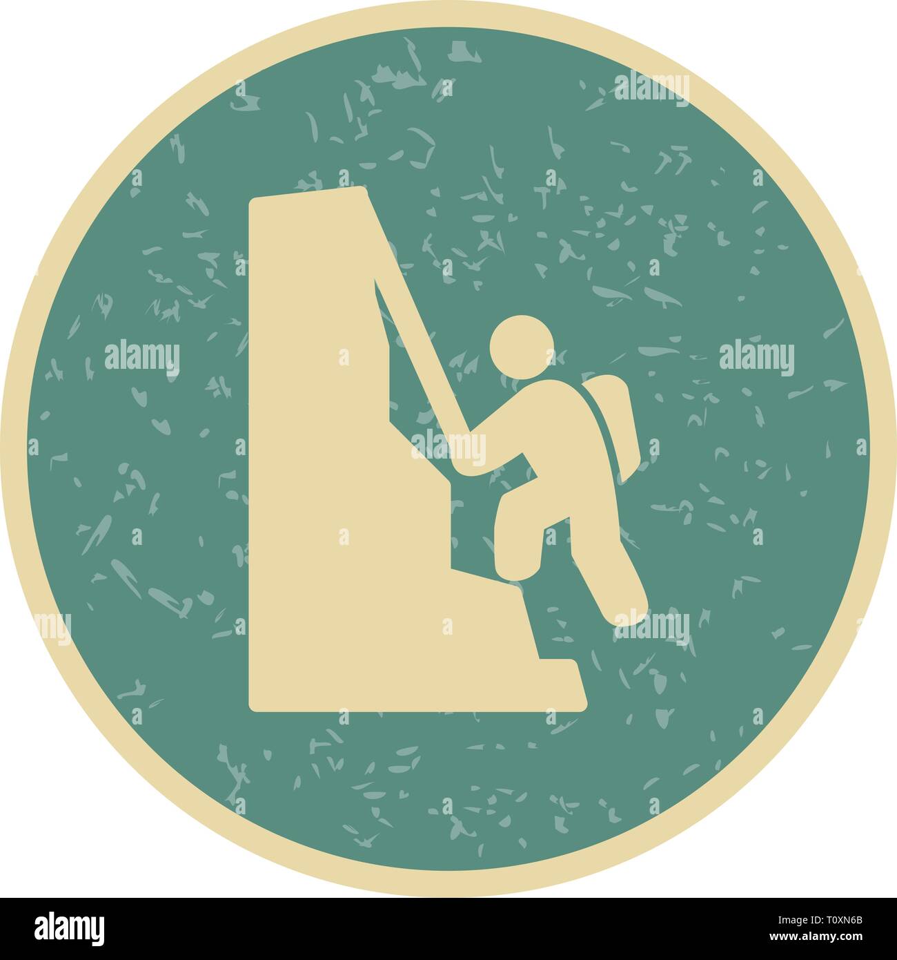 Illustration Climbing Icon Stock Photo - Alamy