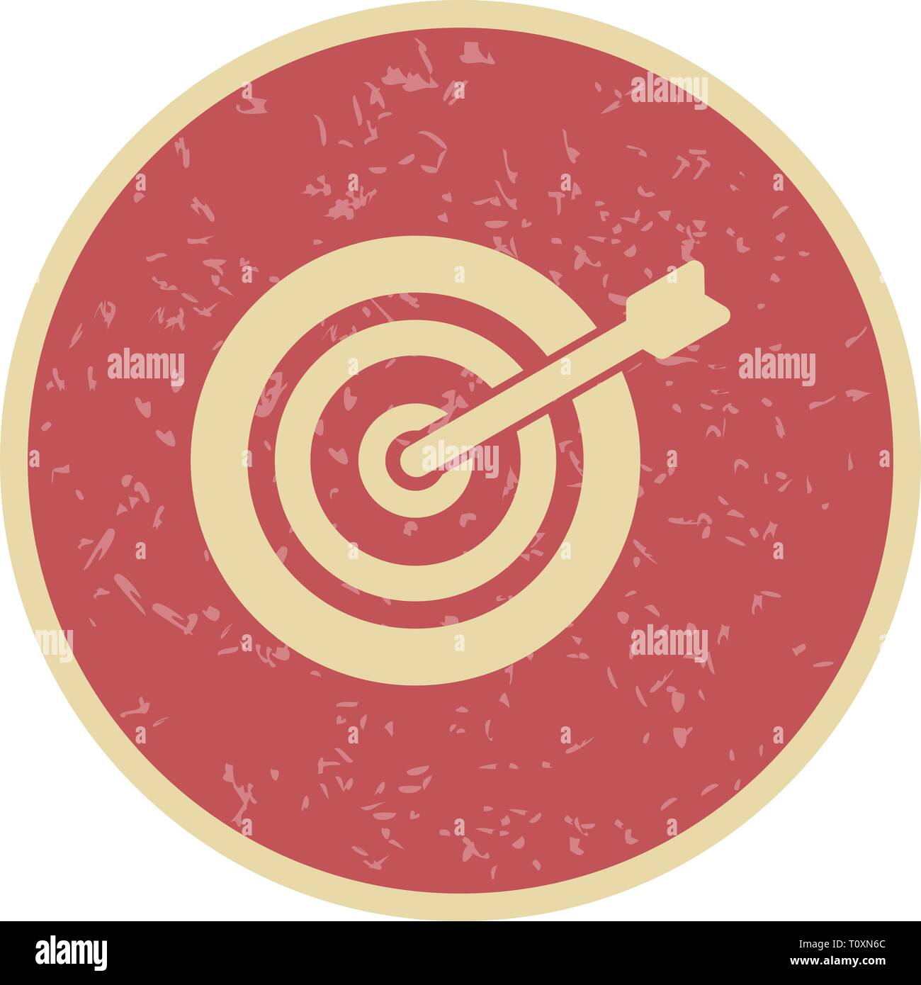 Illustration Bullseye Icon Stock Photo - Alamy