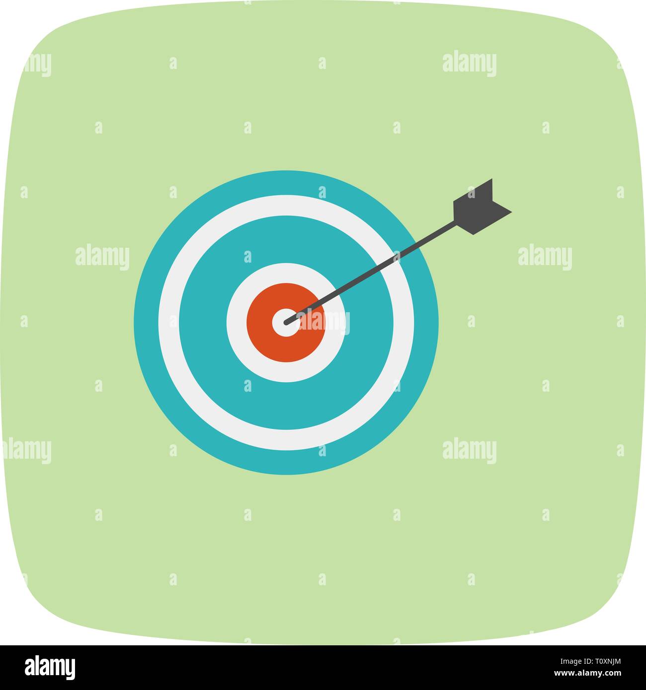 Illustration Bullseye Icon Stock Photo - Alamy