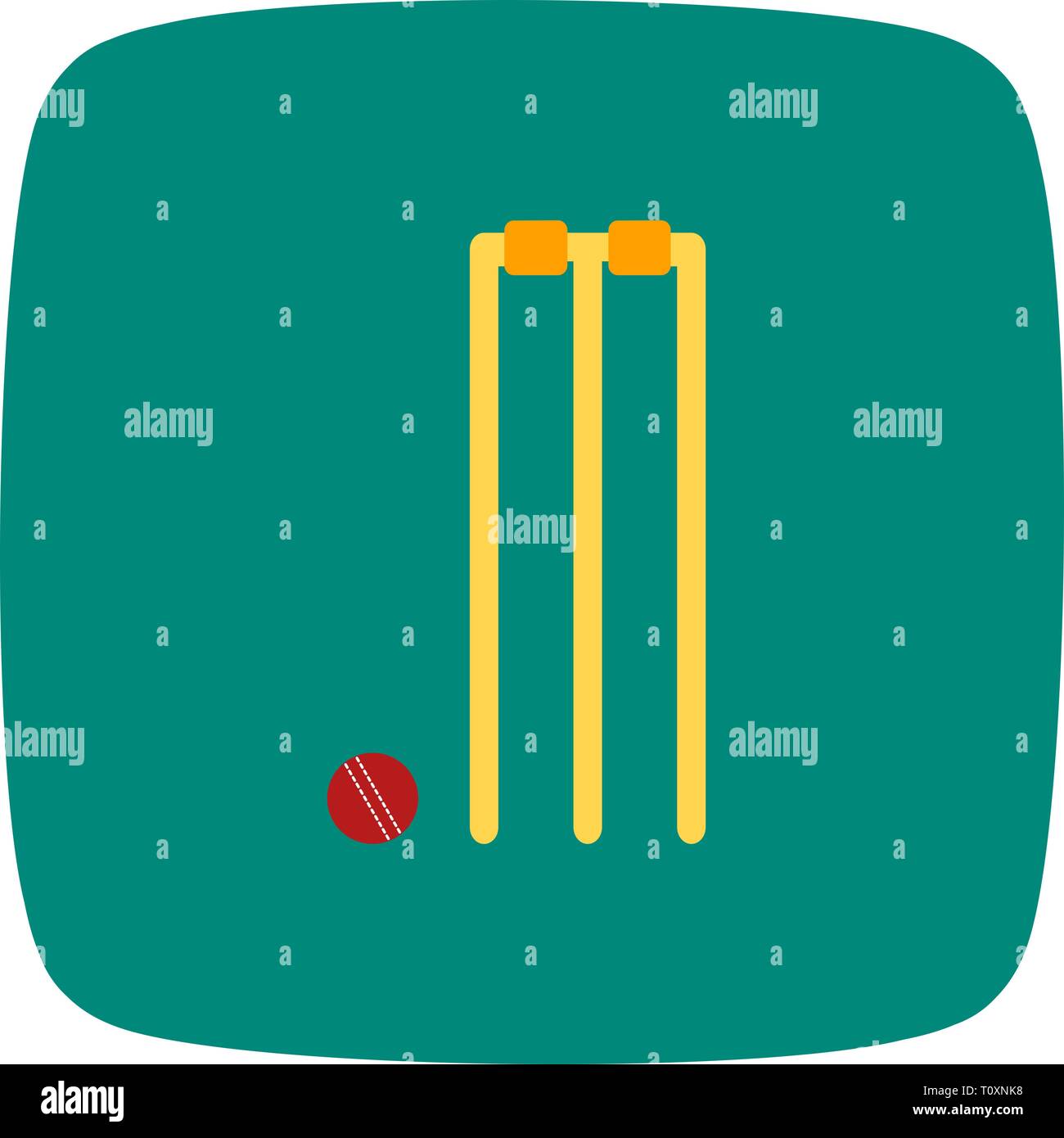 Cricket stumps outline hi-res stock photography and images - Alamy