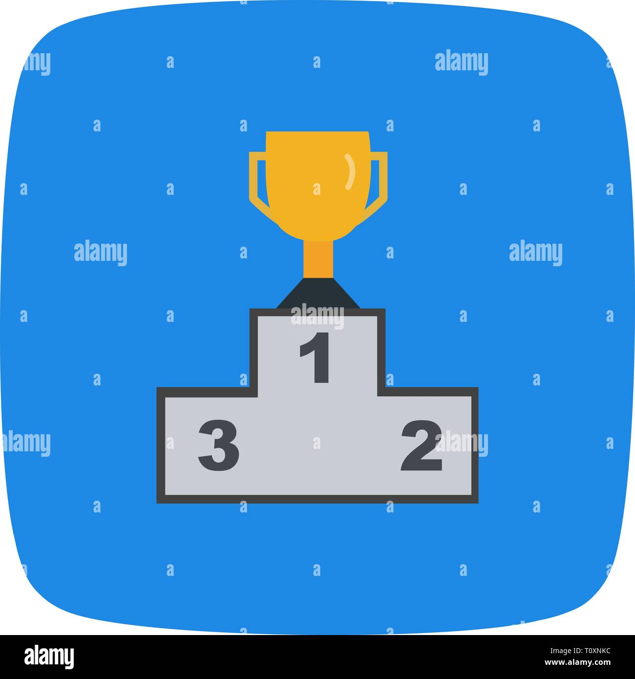 Illustration Podium Icon Stock Photo - Alamy