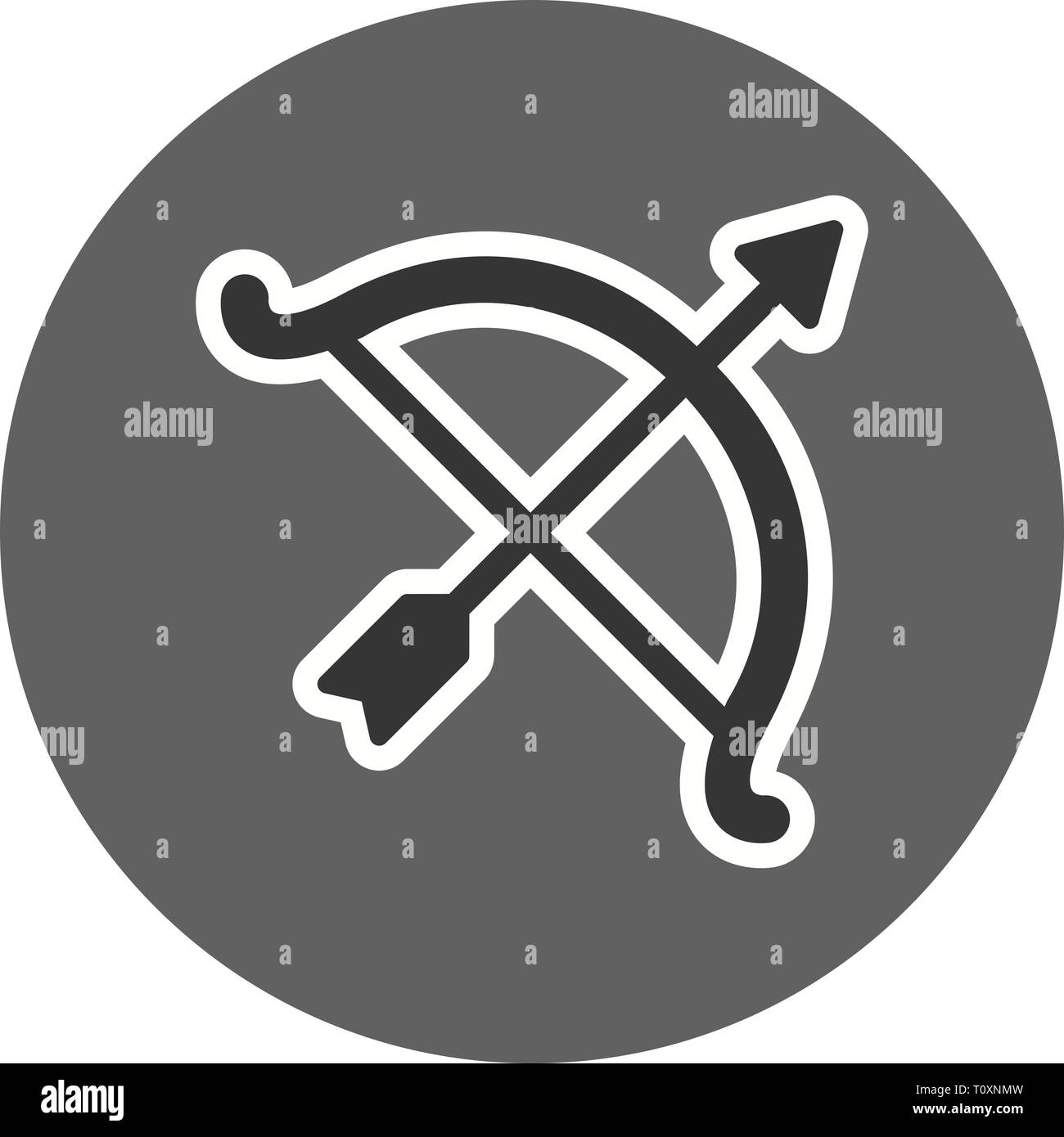 Illustration Bow Icon Stock Photo - Alamy