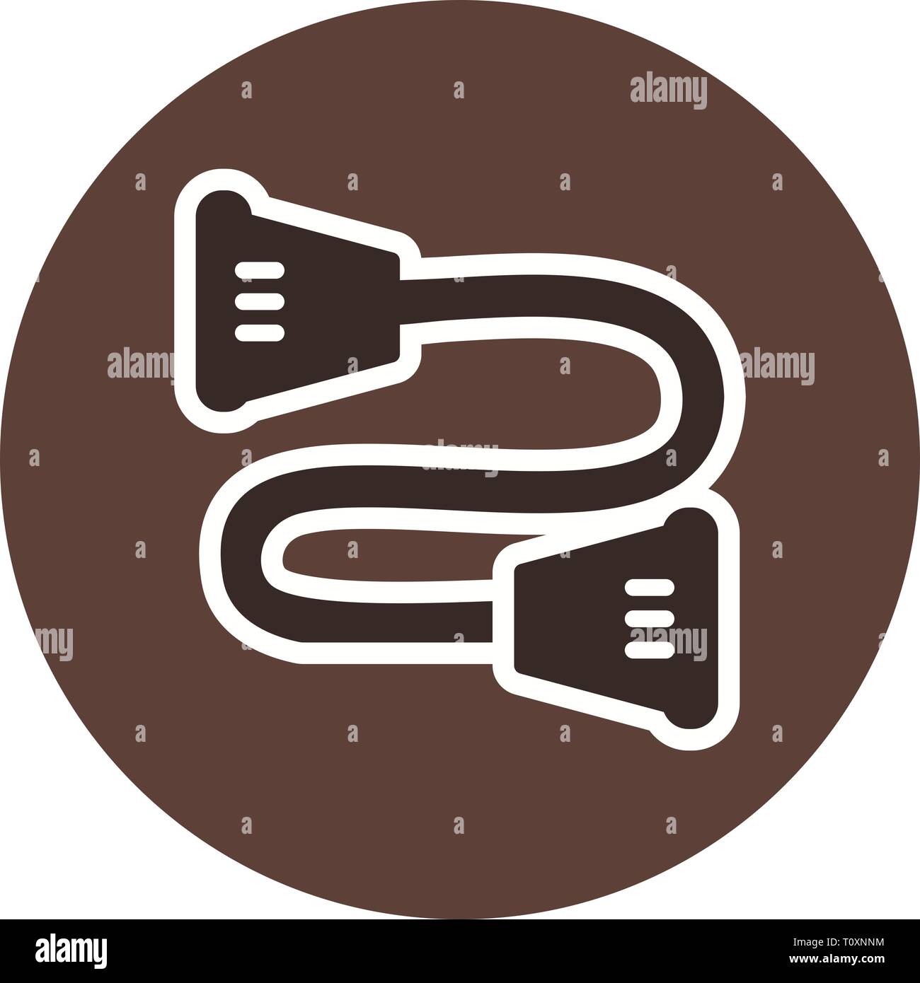 Illustration Strandpulling Icon Stock Photo - Alamy