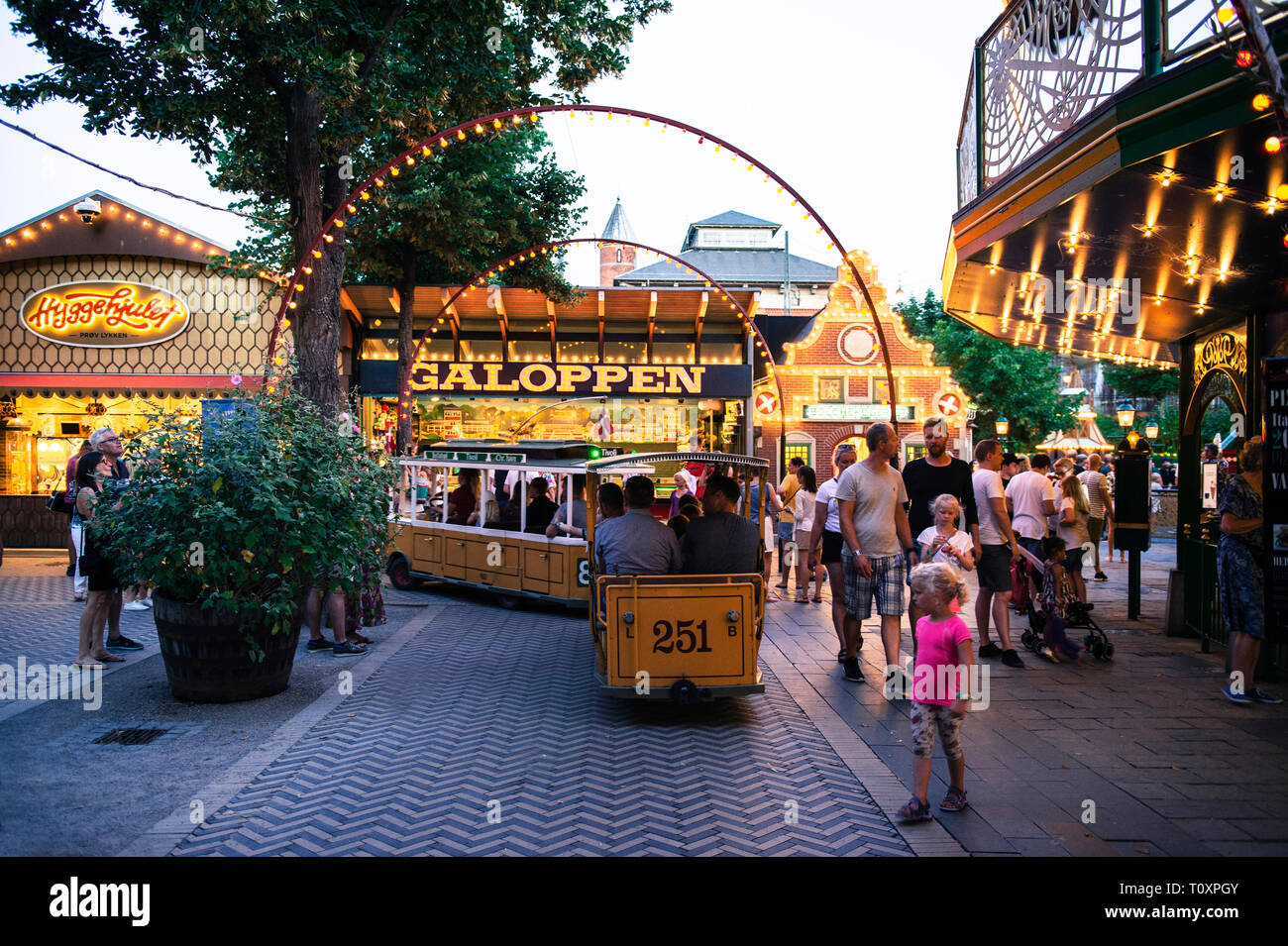 Denmark, Copenaghen, Tivoli Gardens Amusement Park Stock Photo - Alamy