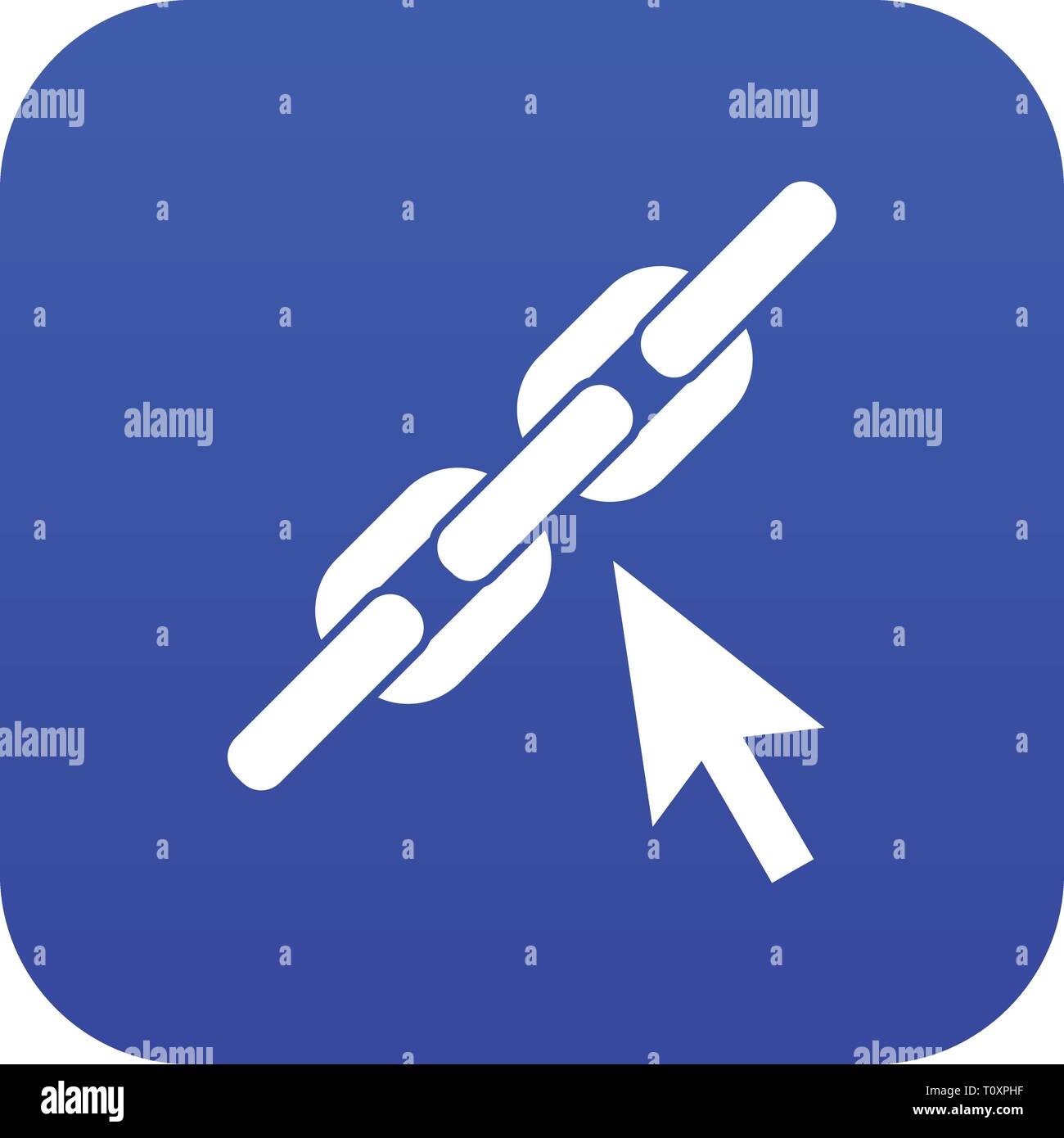 Chain link icon digital blue Stock Vector Image & Art - Alamy