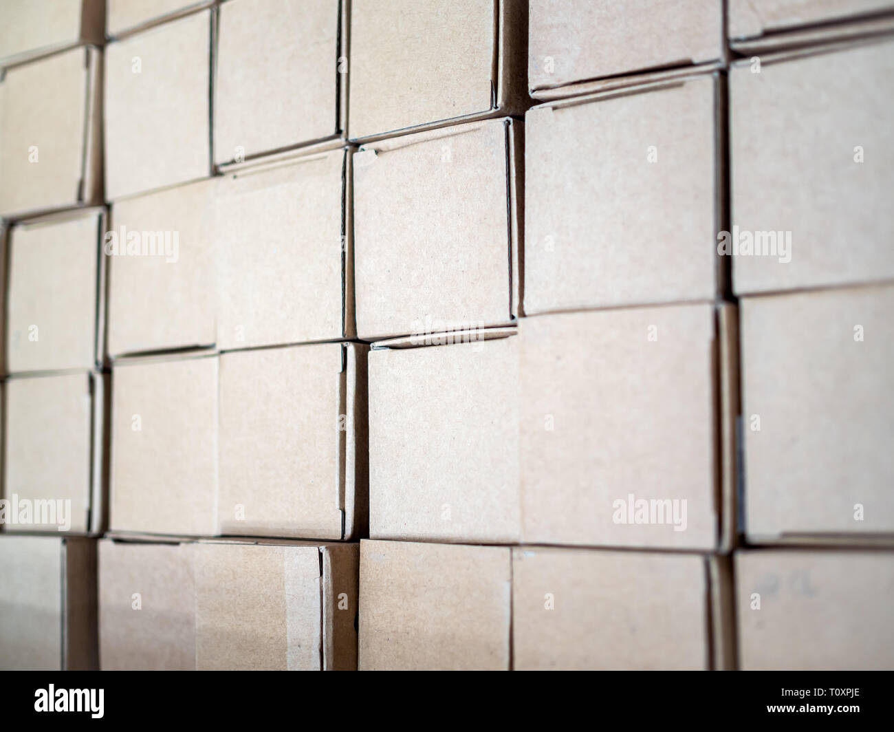 Stack of carton boxes package background. Cardboard boxes background ...