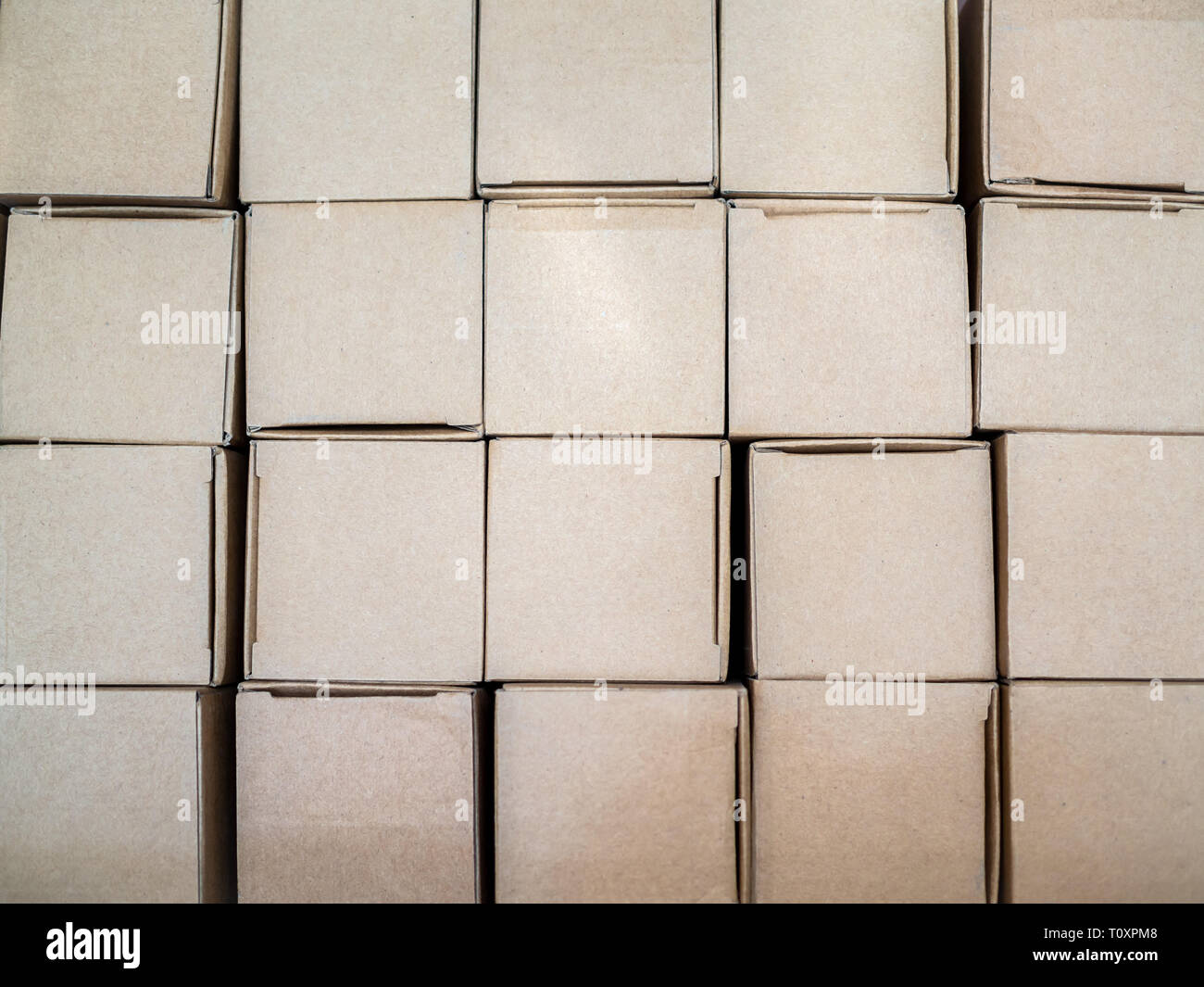 Stack of carton boxes package background. Cardboard boxes background ...
