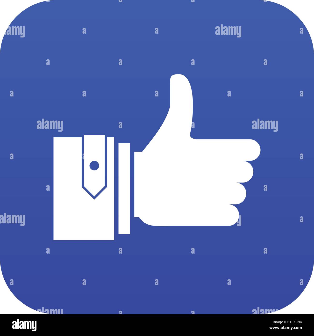 Thumbs up icon digital blue Stock Vector Image & Art - Alamy