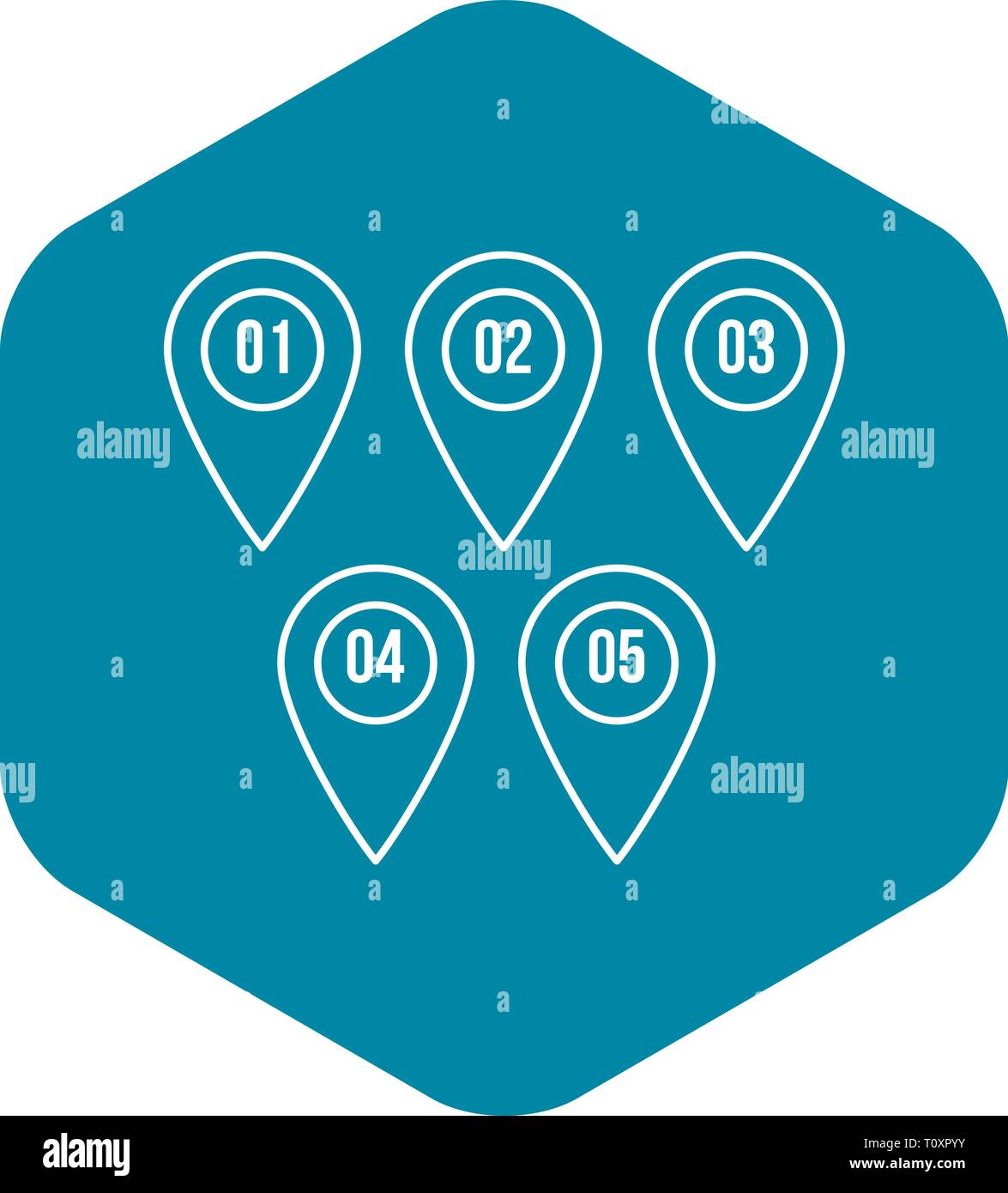 Numbered position Stock Vector Images - Alamy