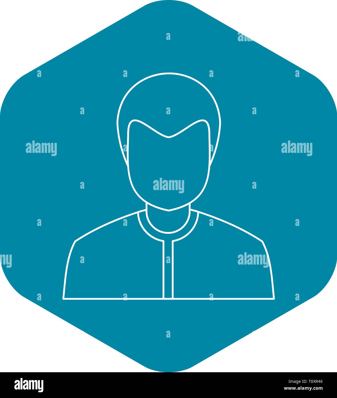 Male avatar icon, outline style Stock Vector Image & Art - Alamy