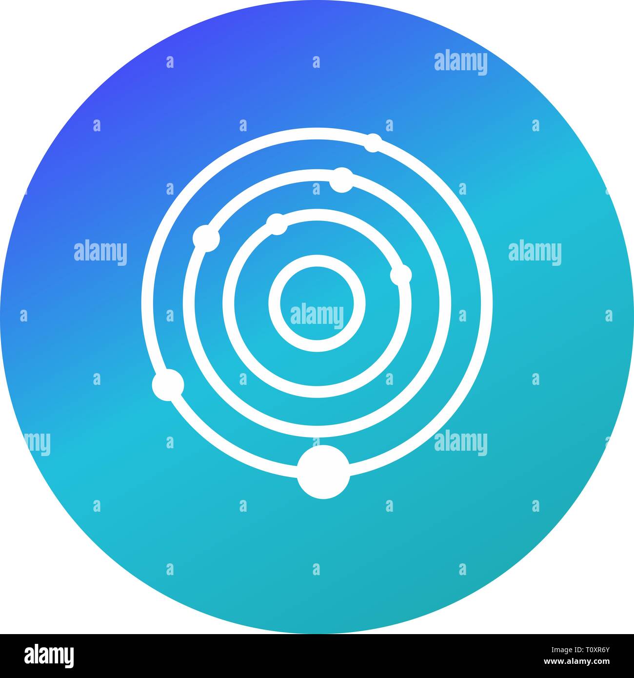 Illustration Solar System Icon Stock Photo - Alamy