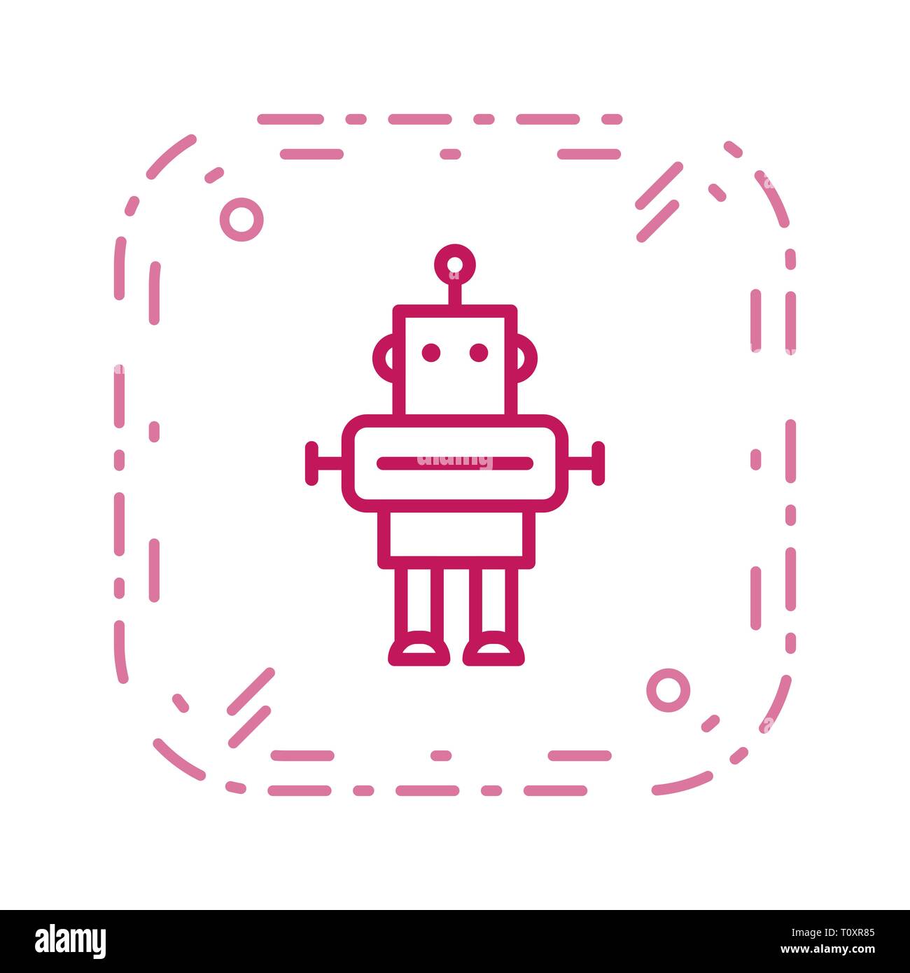 Illustration Robot Icon Stock Photo - Alamy