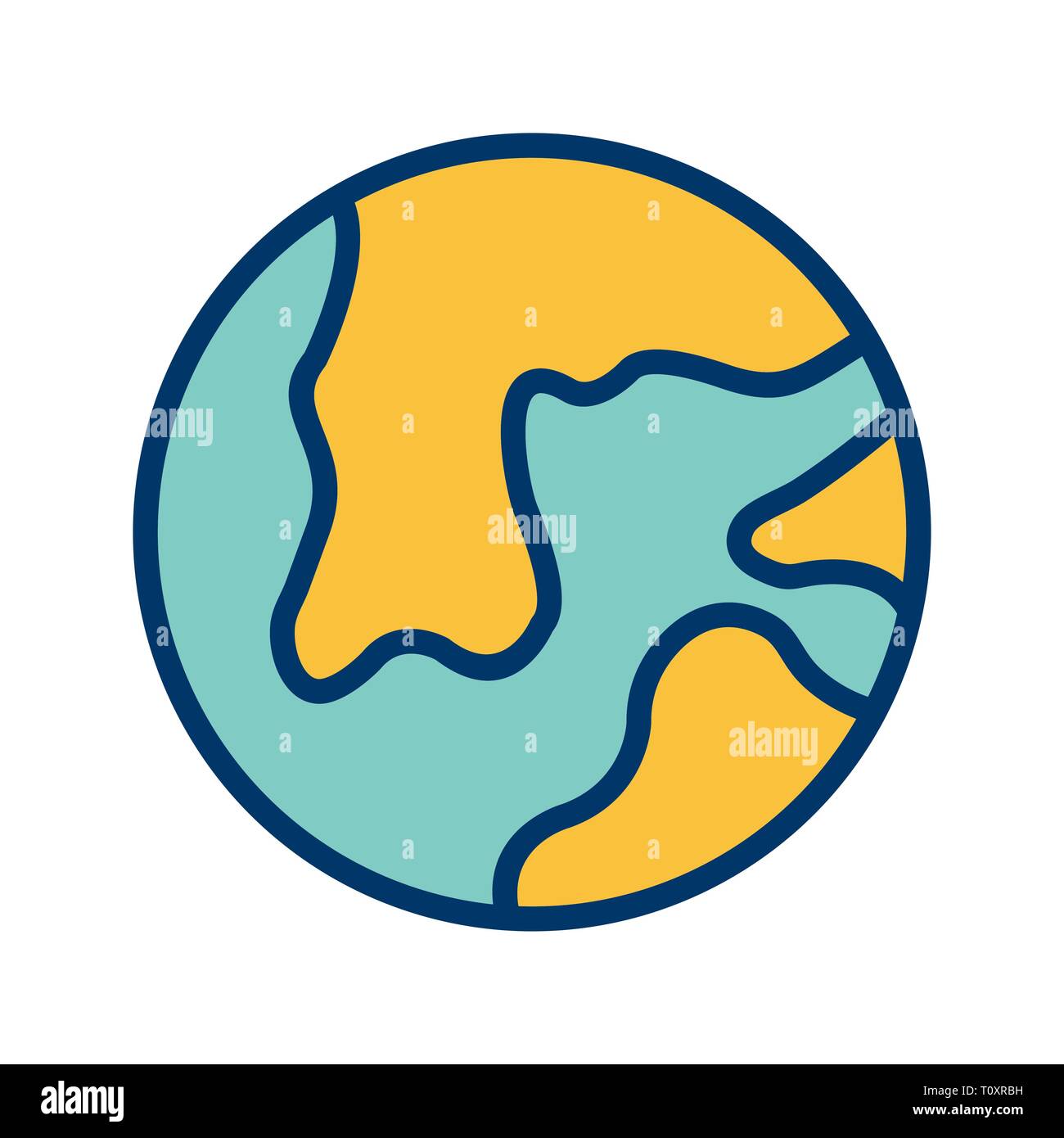 Illustration Earth Icon Stock Photo - Alamy