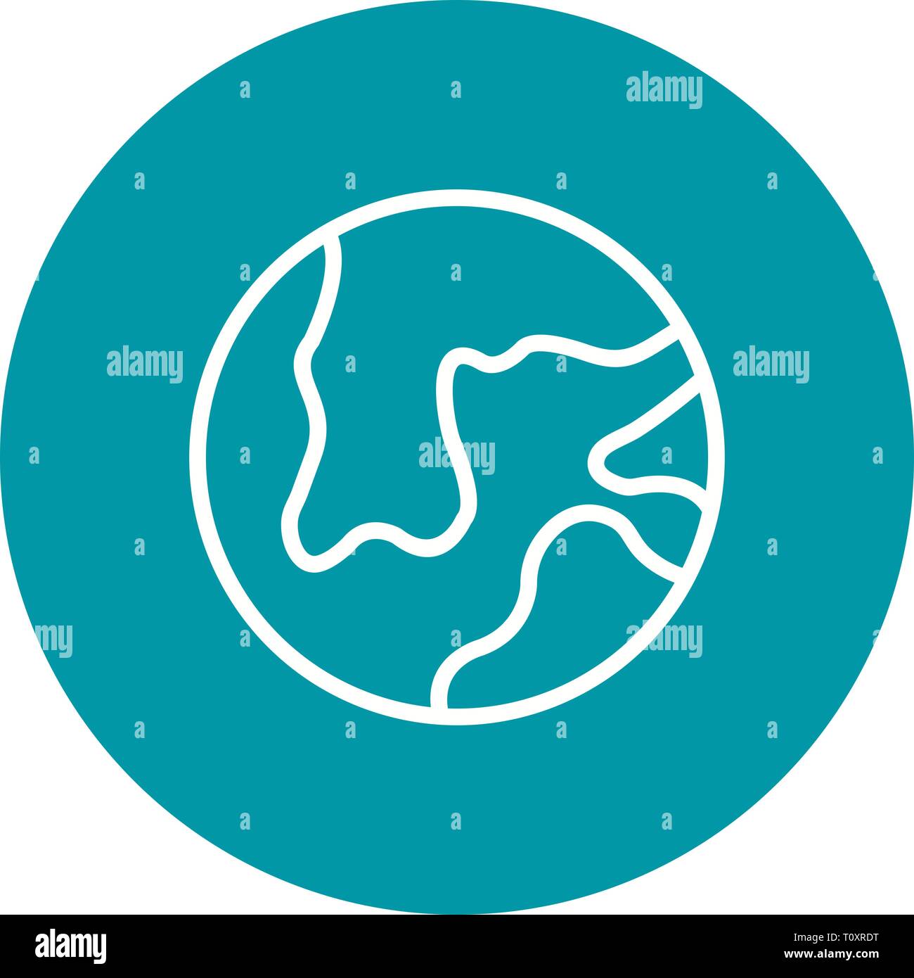 Illustration Earth Icon Stock Photo - Alamy