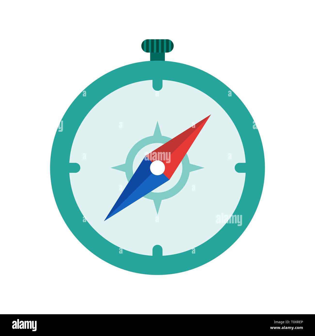 Illustration Compass Icon Stock Photo - Alamy